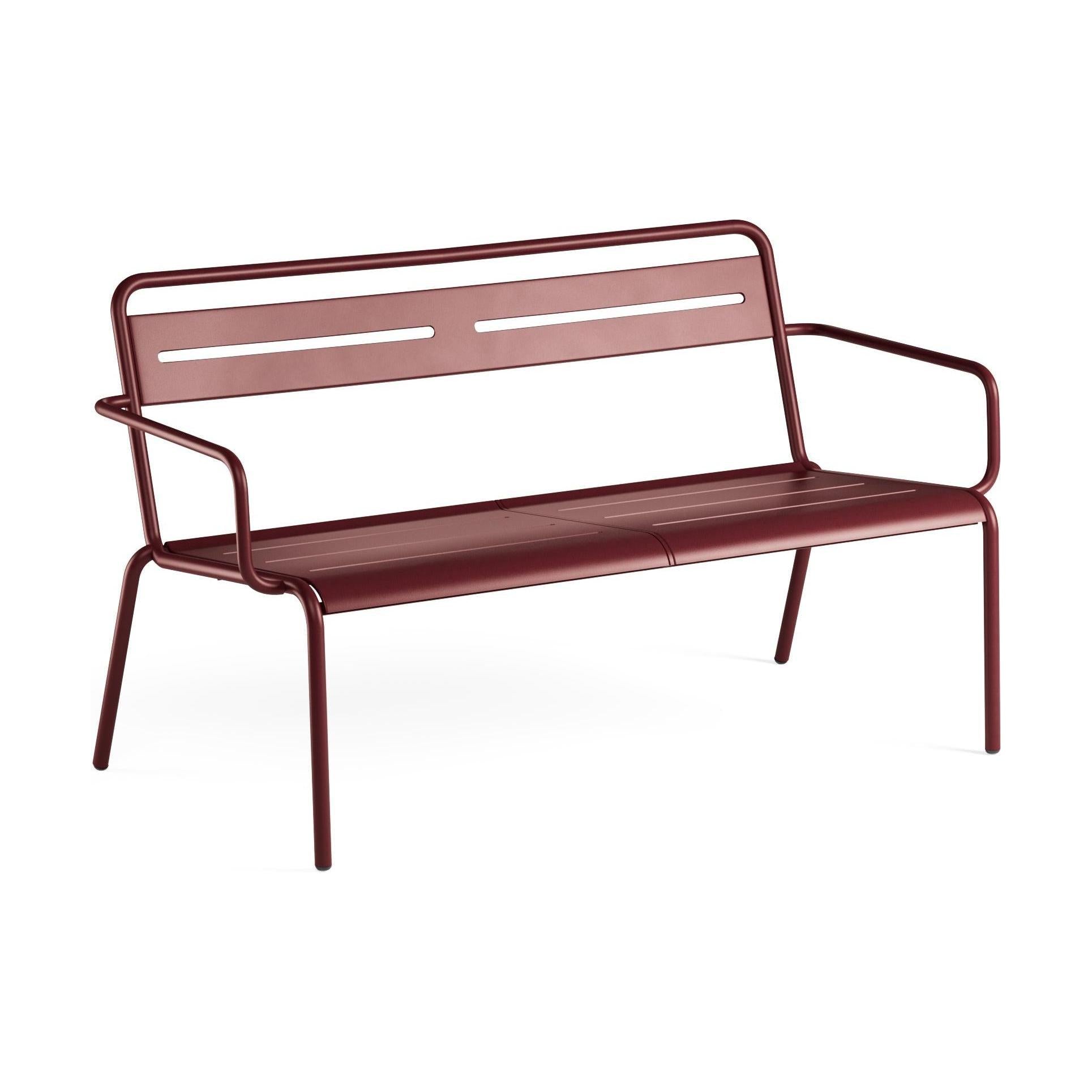 EMU Star tuinbank met arm intense red – HelloChair