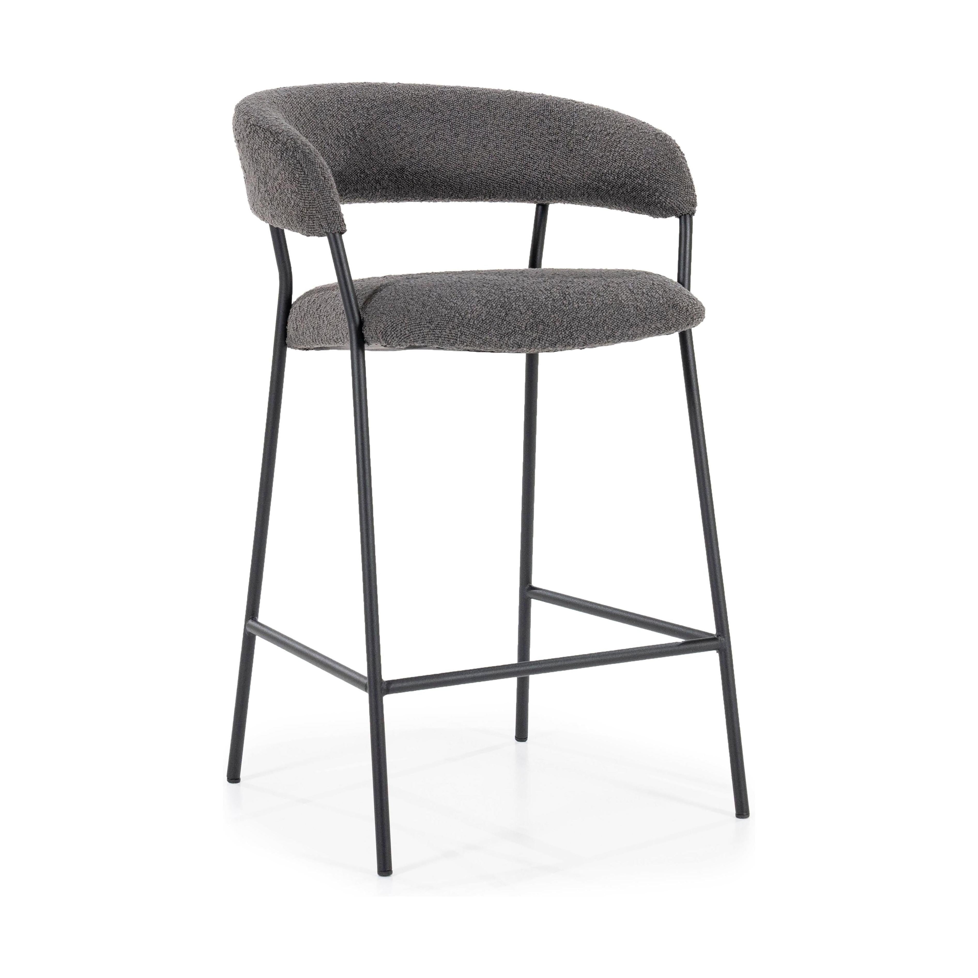 Eleonora Luka barkruk H67 Antraciet – HelloChair