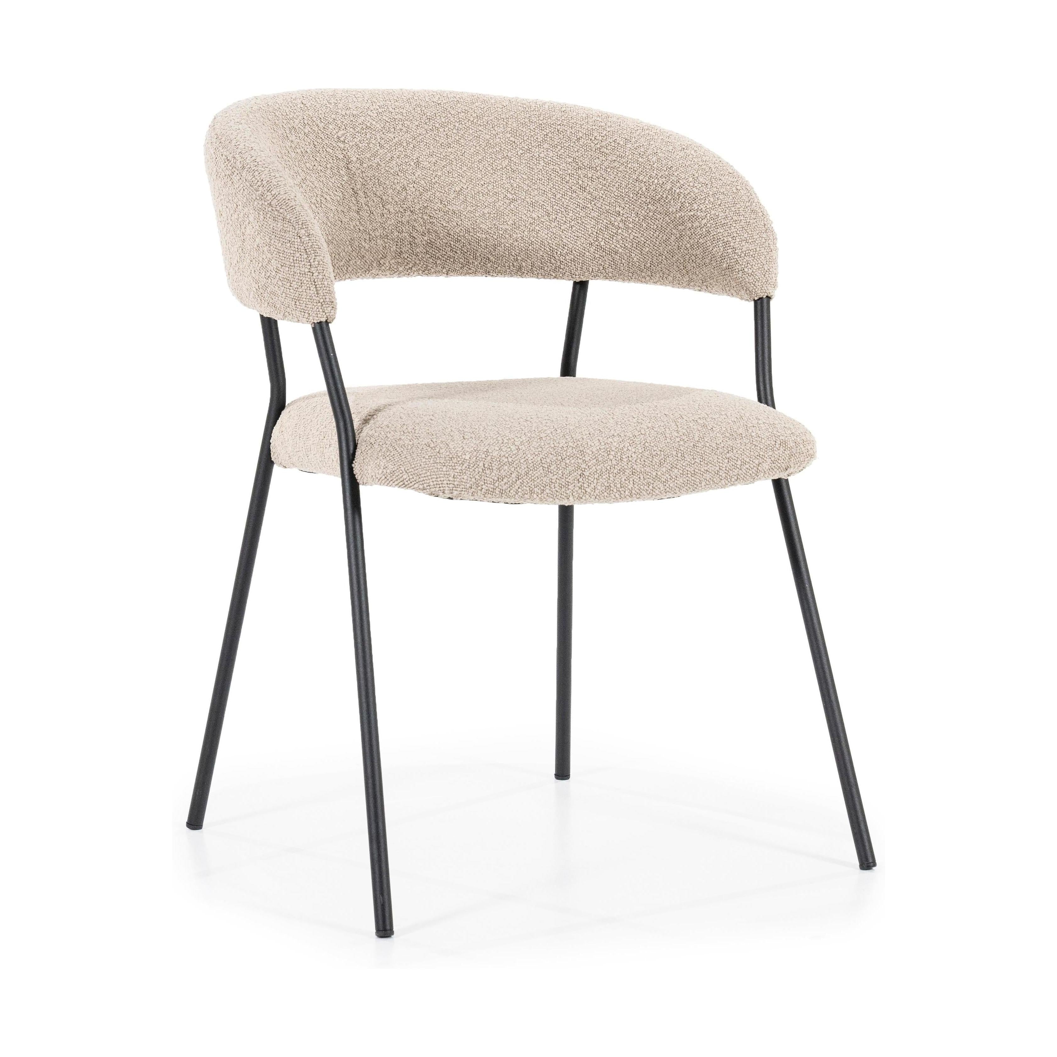 Eleonora Luka eetkamerstoel Taupe – HelloChair