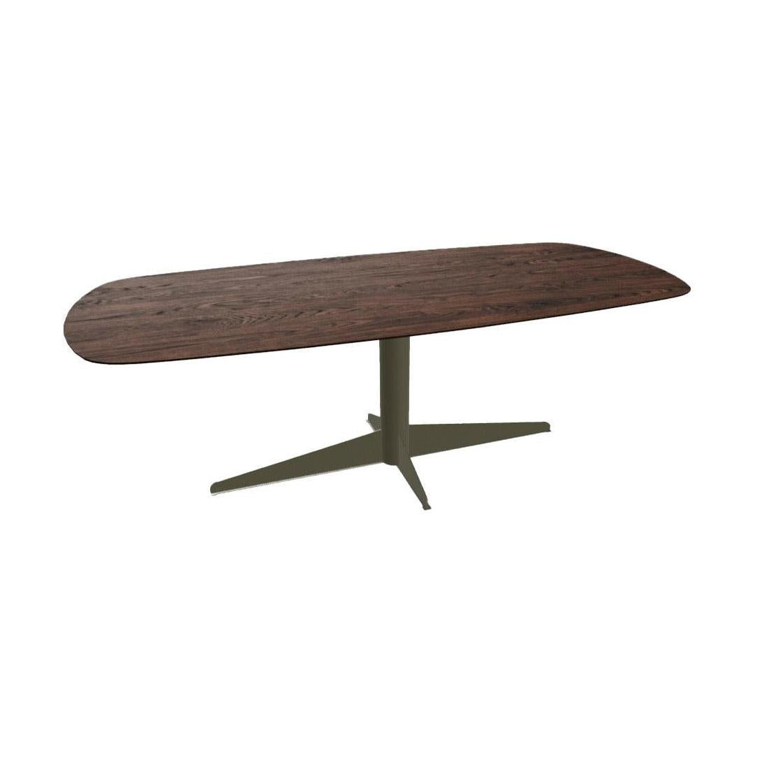 HelloTable Volo eettafel Deens Ovaal 220x100 cm eiken dark stained mag – HelloChair