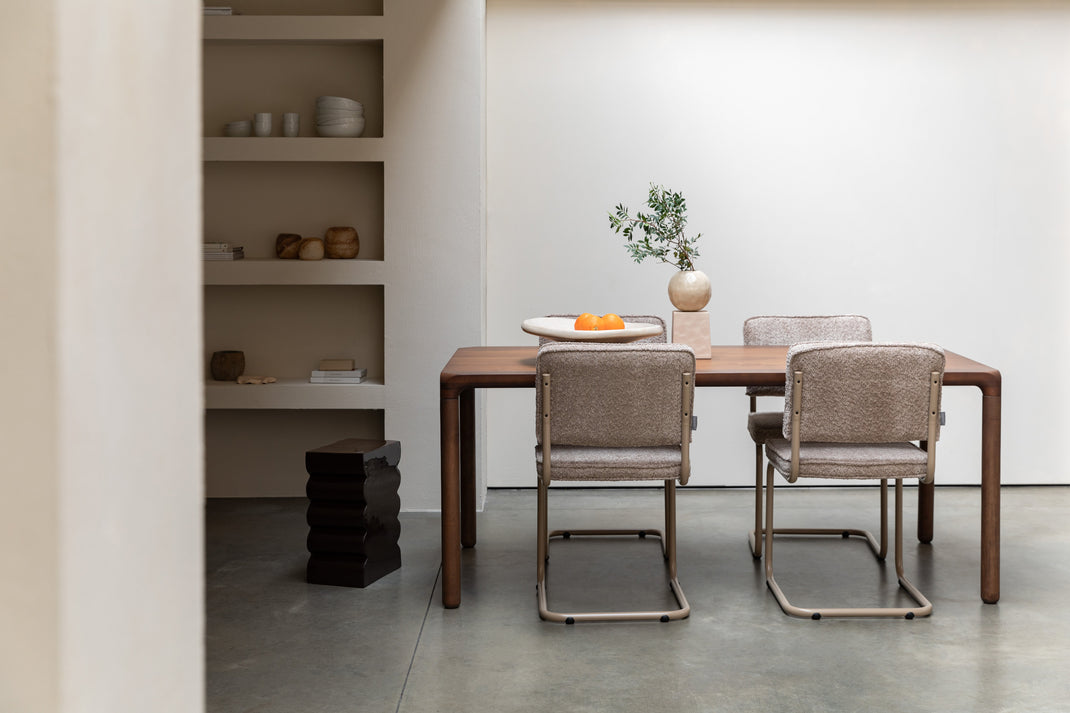 Zuiver Ellen eettafel 180/220x90 cm Walnoot afwerking – HelloChair