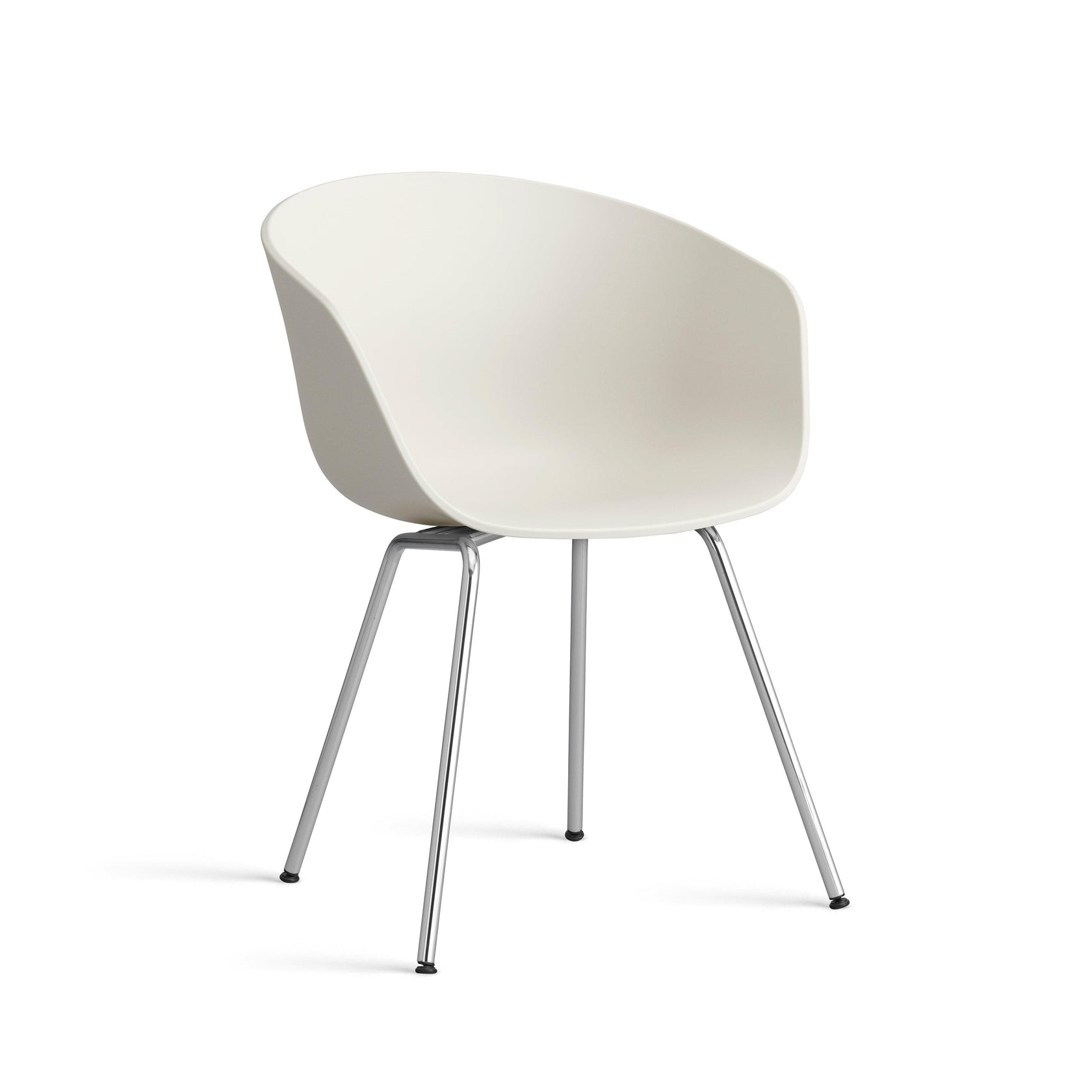 HAY About a Chair AAC 26 eetkamerstoel chroom Melange Cream 2.0 ...