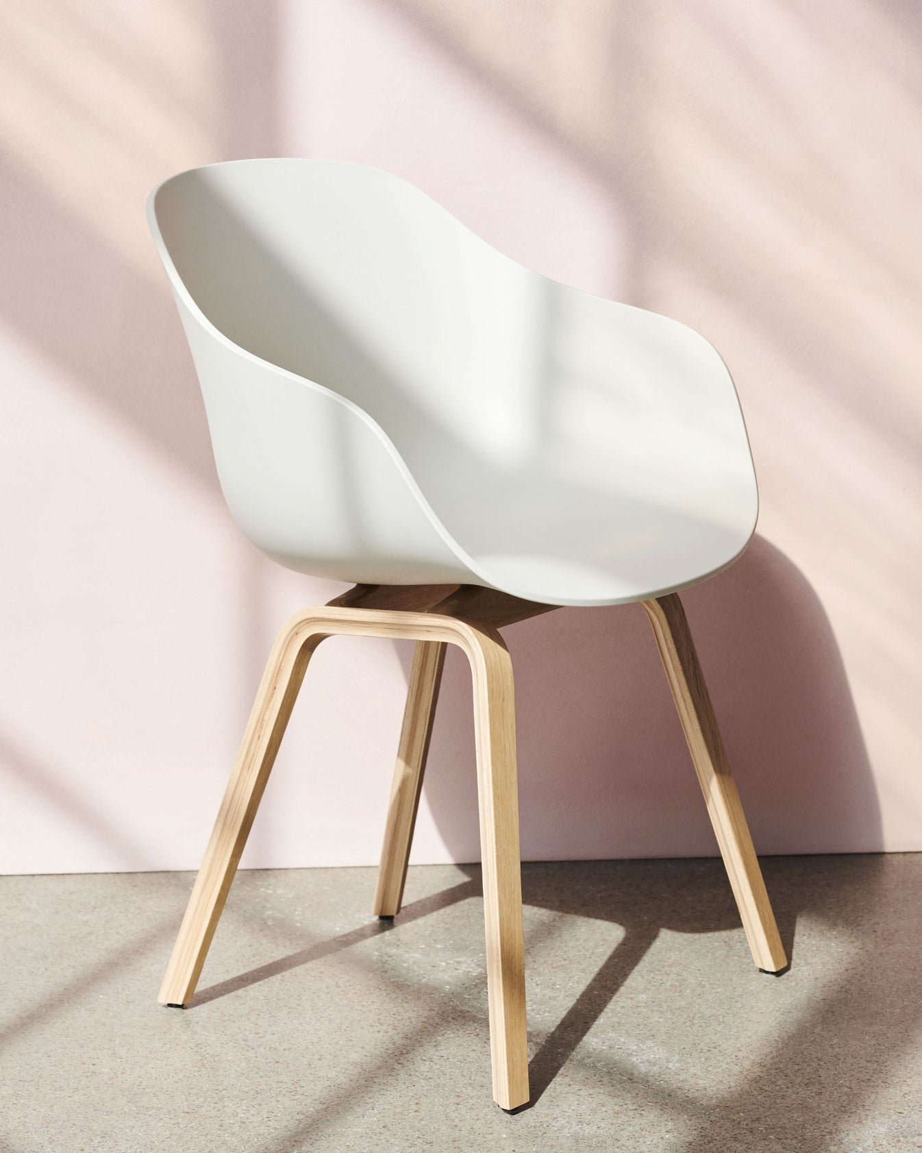 HAY About a Chair AAC 222 eetkamerstoel gelakt eiken Melange Cream 2.0 ...