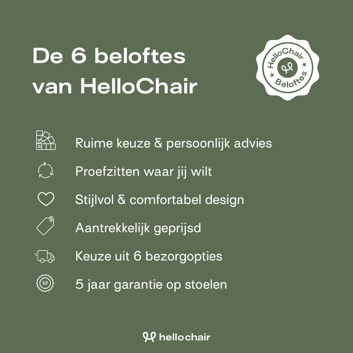 HelloChair HC04 Bloss eetkamerstoel spinpoot beige Crème