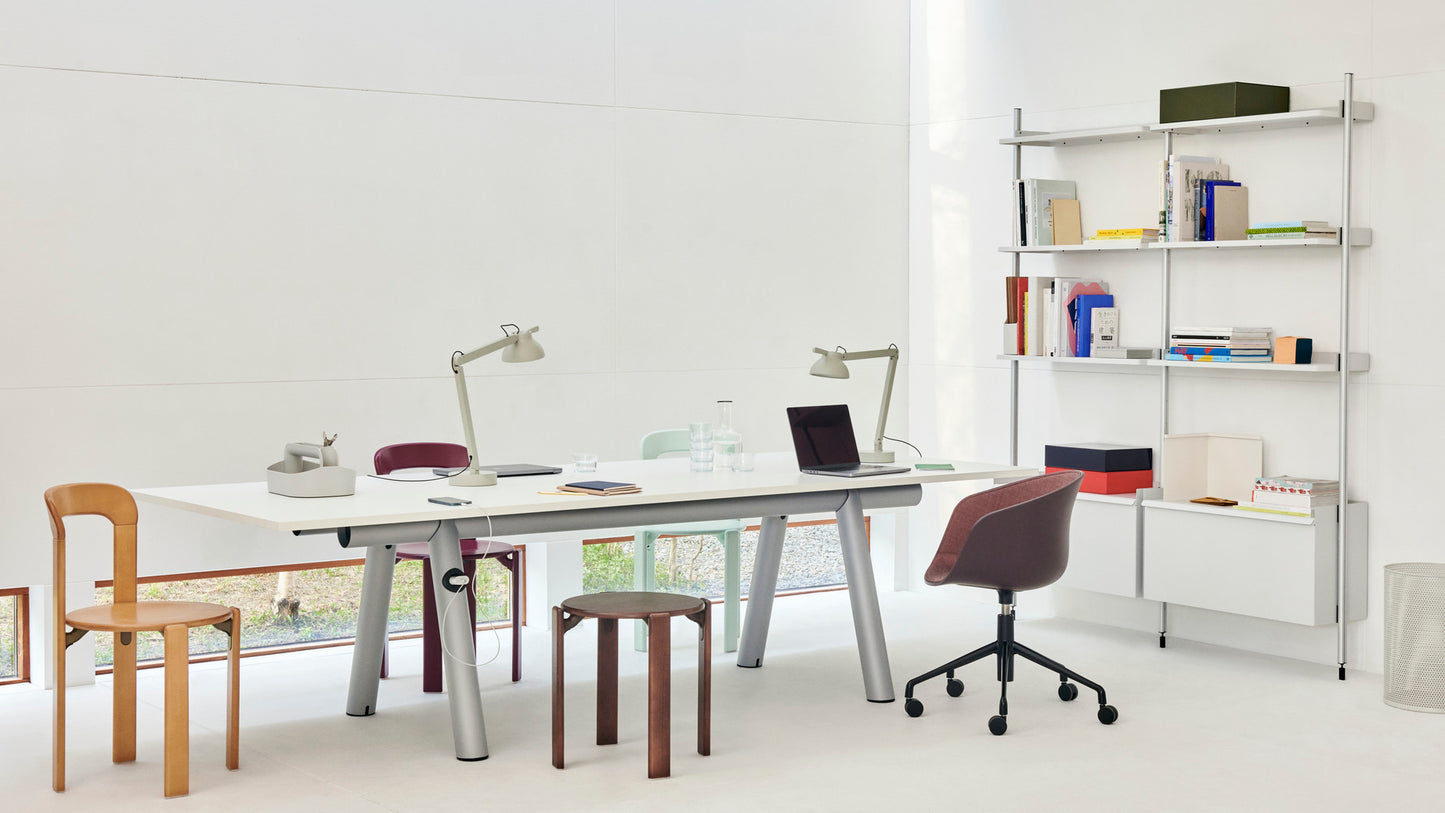 HAY About a Chair AAC 52 bureaustoel chroom Black 2.0 gestoffeerd Remi ...