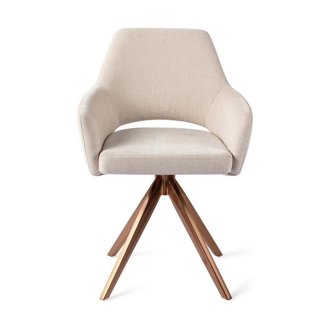Jesper Home x HelloChair Yanai eetkamerstoel Beige Bliss turn rose