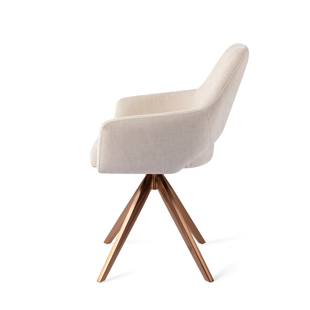 Jesper Home x HelloChair Yanai eetkamerstoel Beige Bliss turn rose