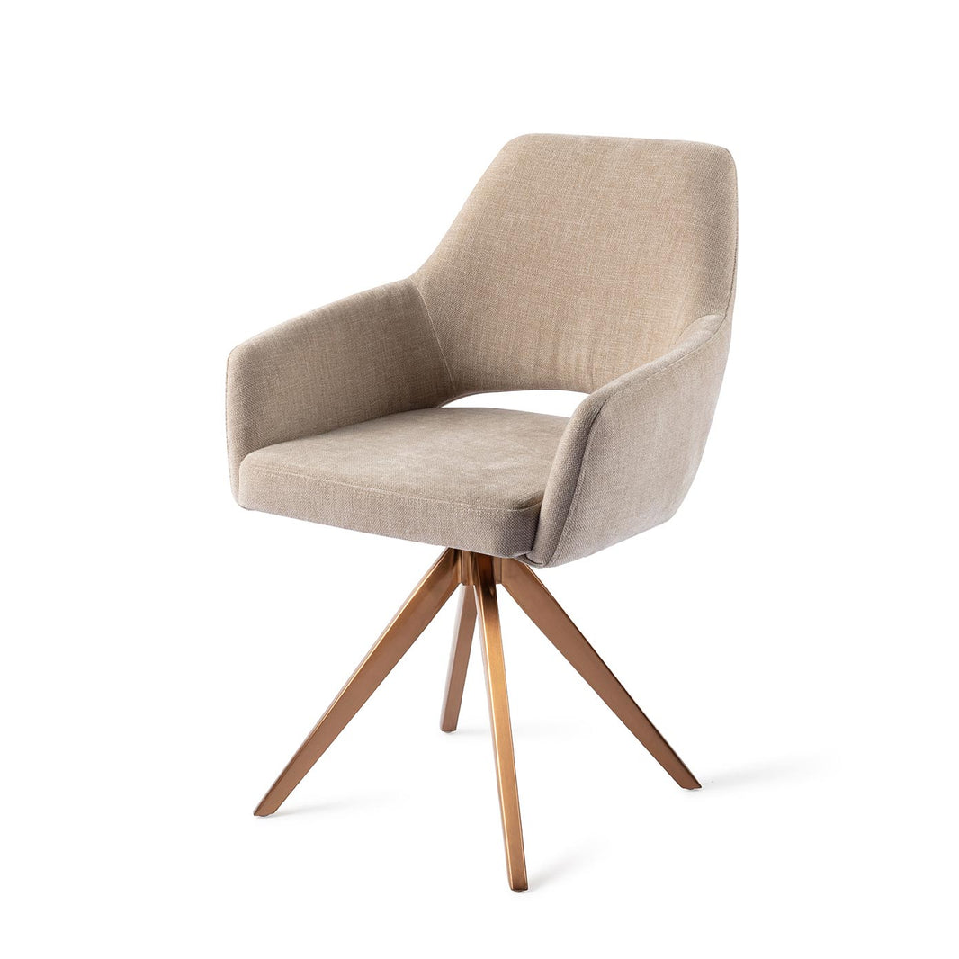 Jesper Home x HelloChair Yanai eetkamerstoel Canvas Cloud turn rose