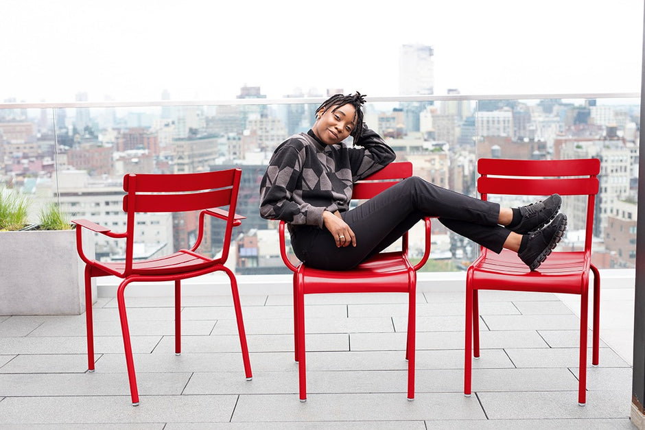 Fermob Luxembourg tuinstoel met arm Pesto – HelloChair