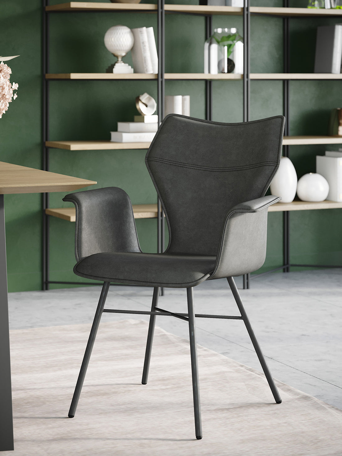 Bert Plantagie Select Clair eetkamerstoel met armleuning cognac - anth ...