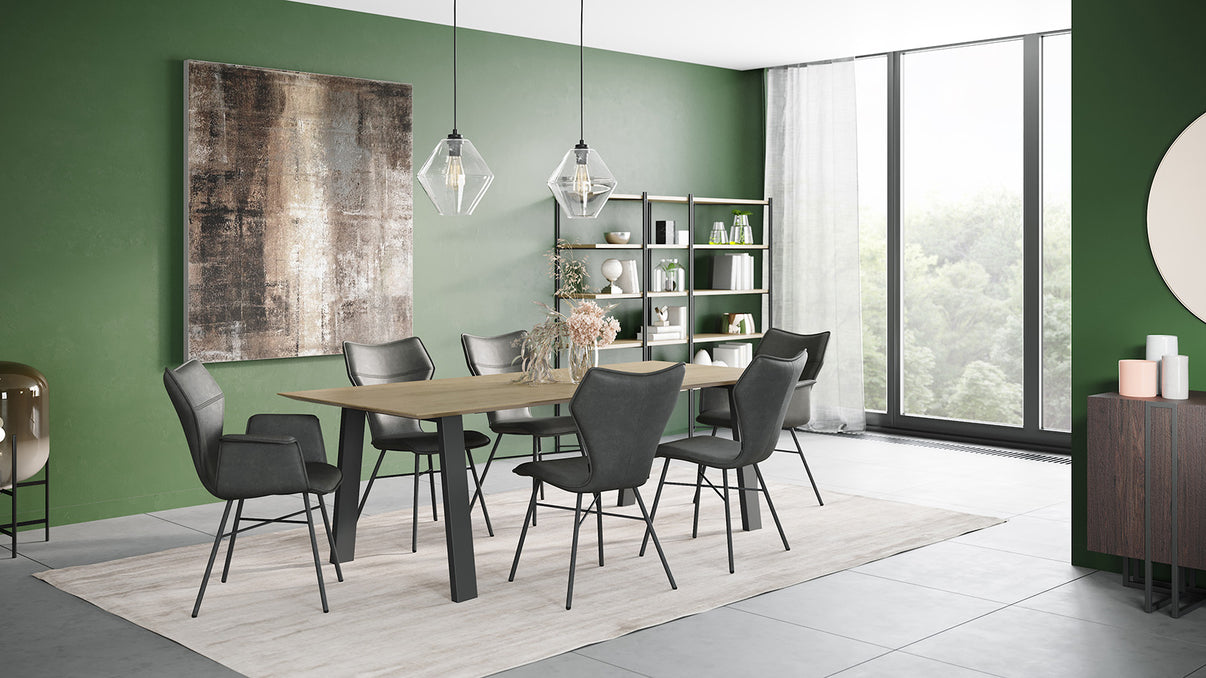 Bert Plantagie Select Clair eetkamerstoel met armleuning cognac - anth ...