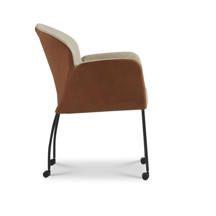 Dyyk Donna eetkamerstoel Oasis Twilight op wieltjes – HelloChair