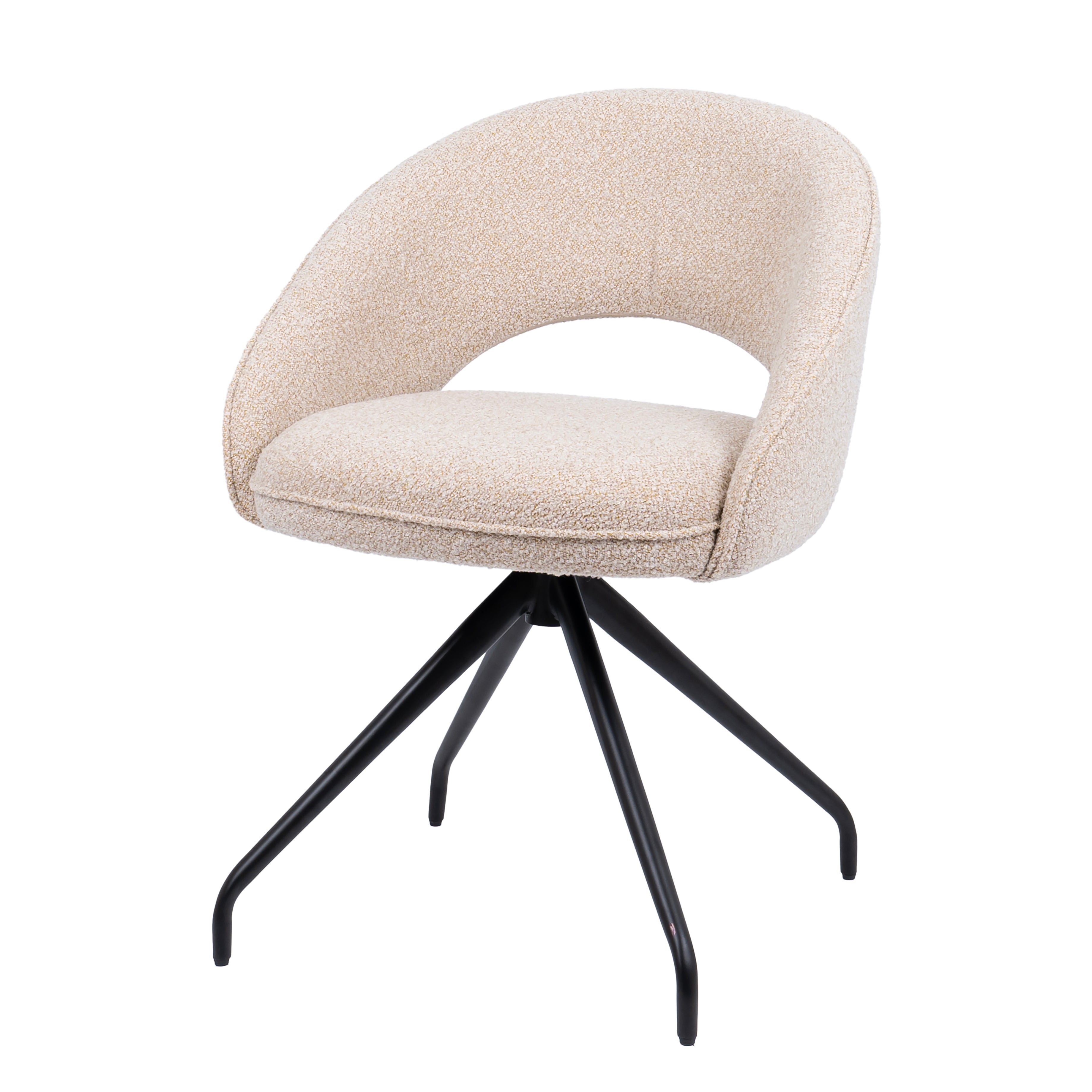 HelloChair HC07 Dinny eetkamerstoel black Cloud Warm Naturel