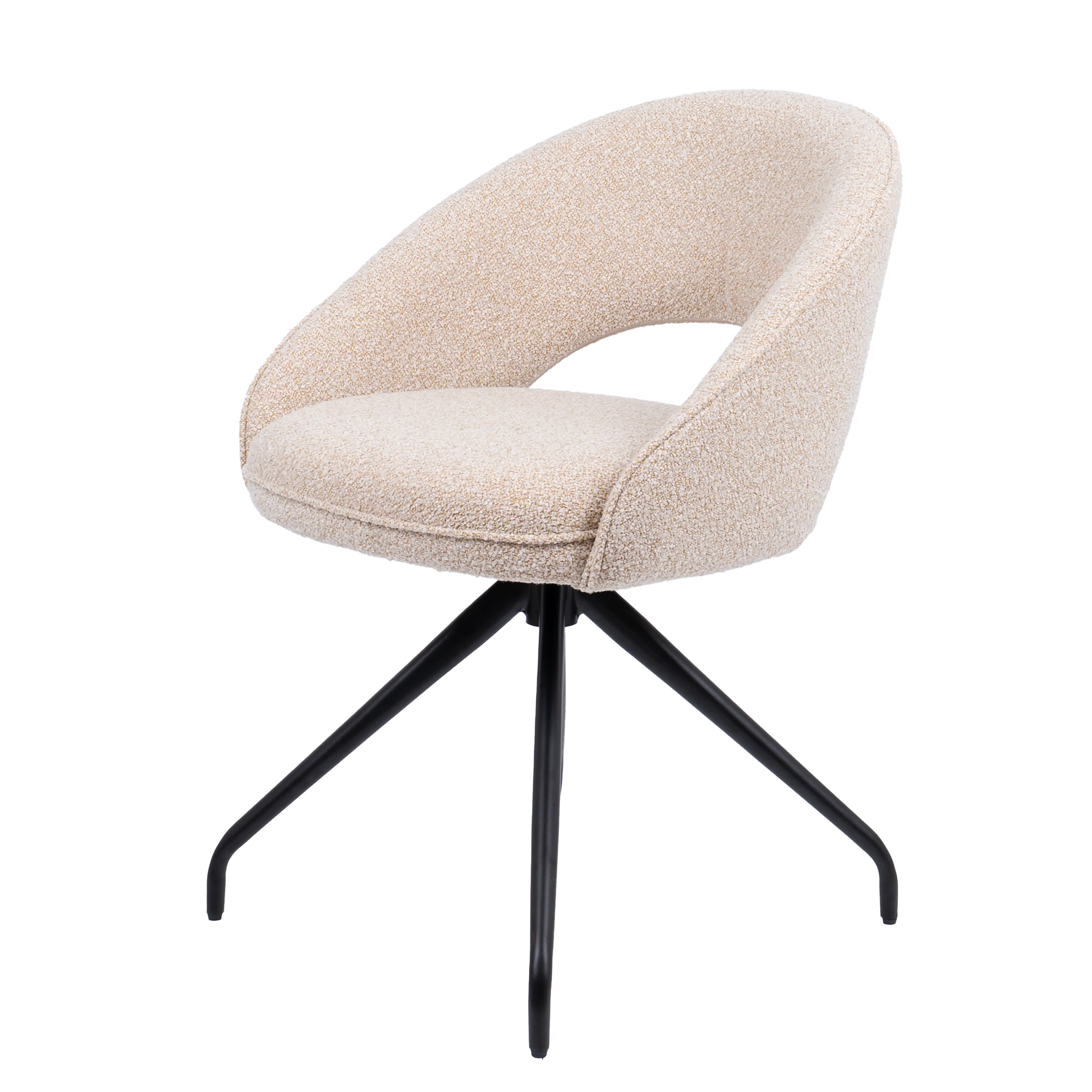 HelloChair HC07 Dinny eetkamerstoel black Cloud Warm Naturel