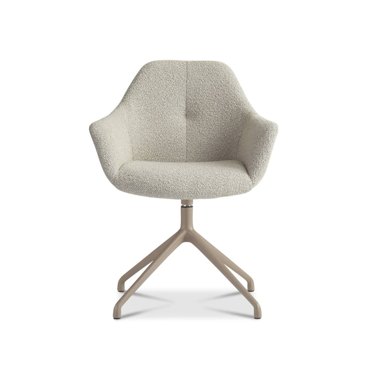 Dyyk Ids eetkamerstoel beige onderstel Cosmo nature – HelloChair