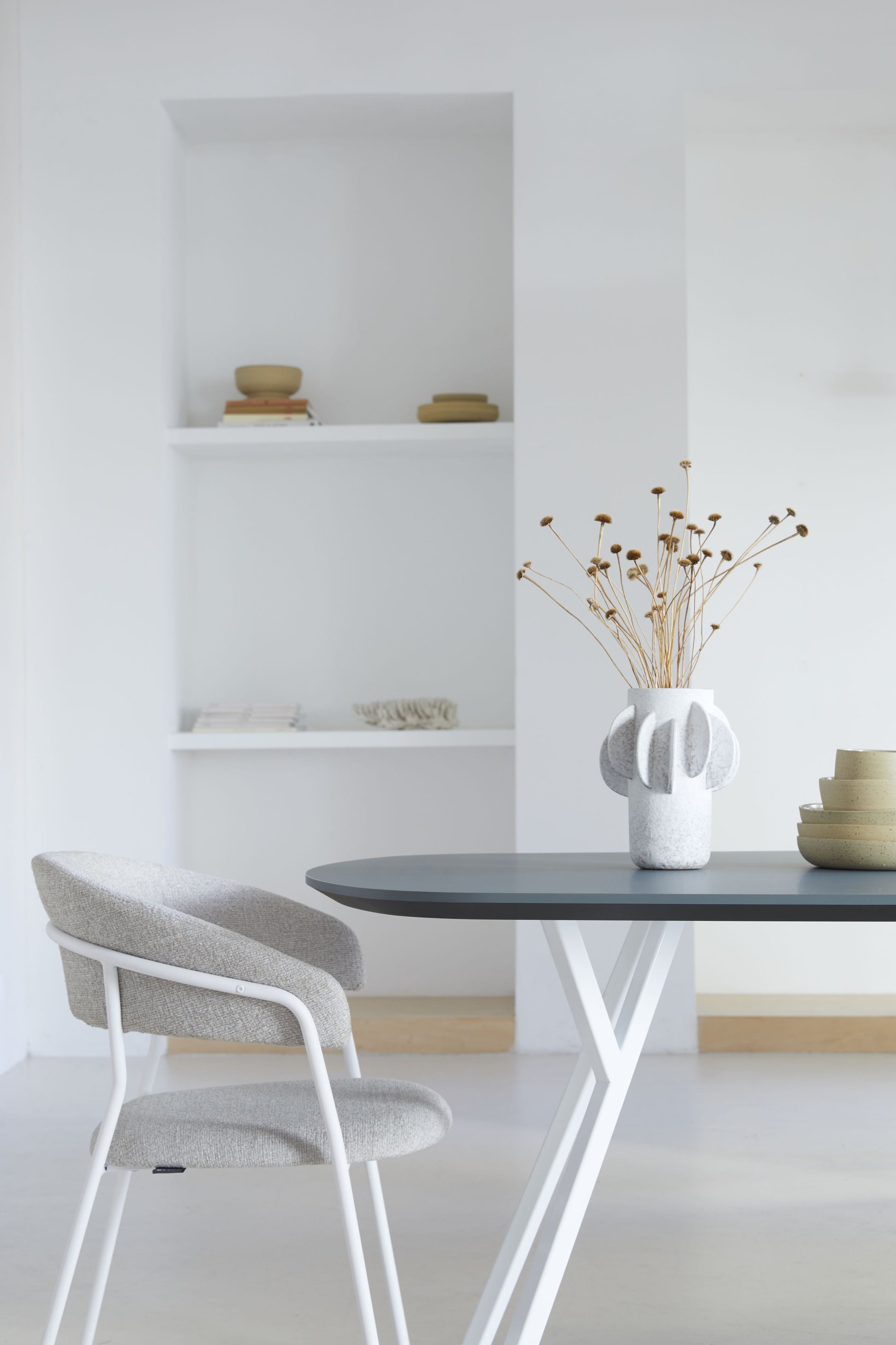 Dyyk Jon eetkamerstoel Baran Natural White – HelloChair