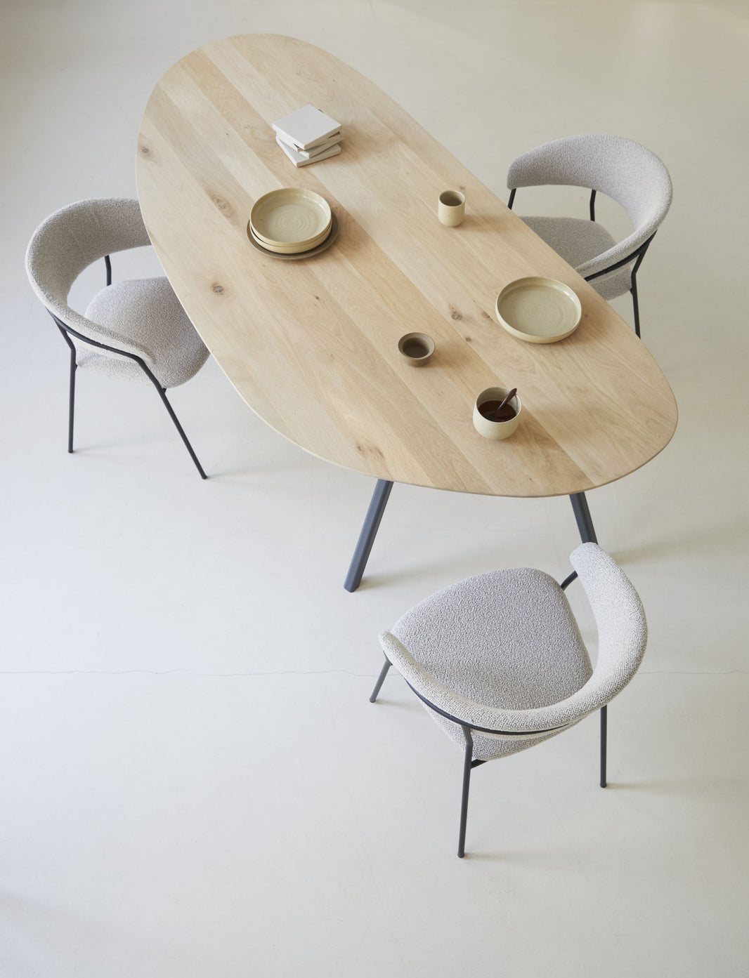 Dyyk Jon eetkamerstoel Baran Natural White – HelloChair