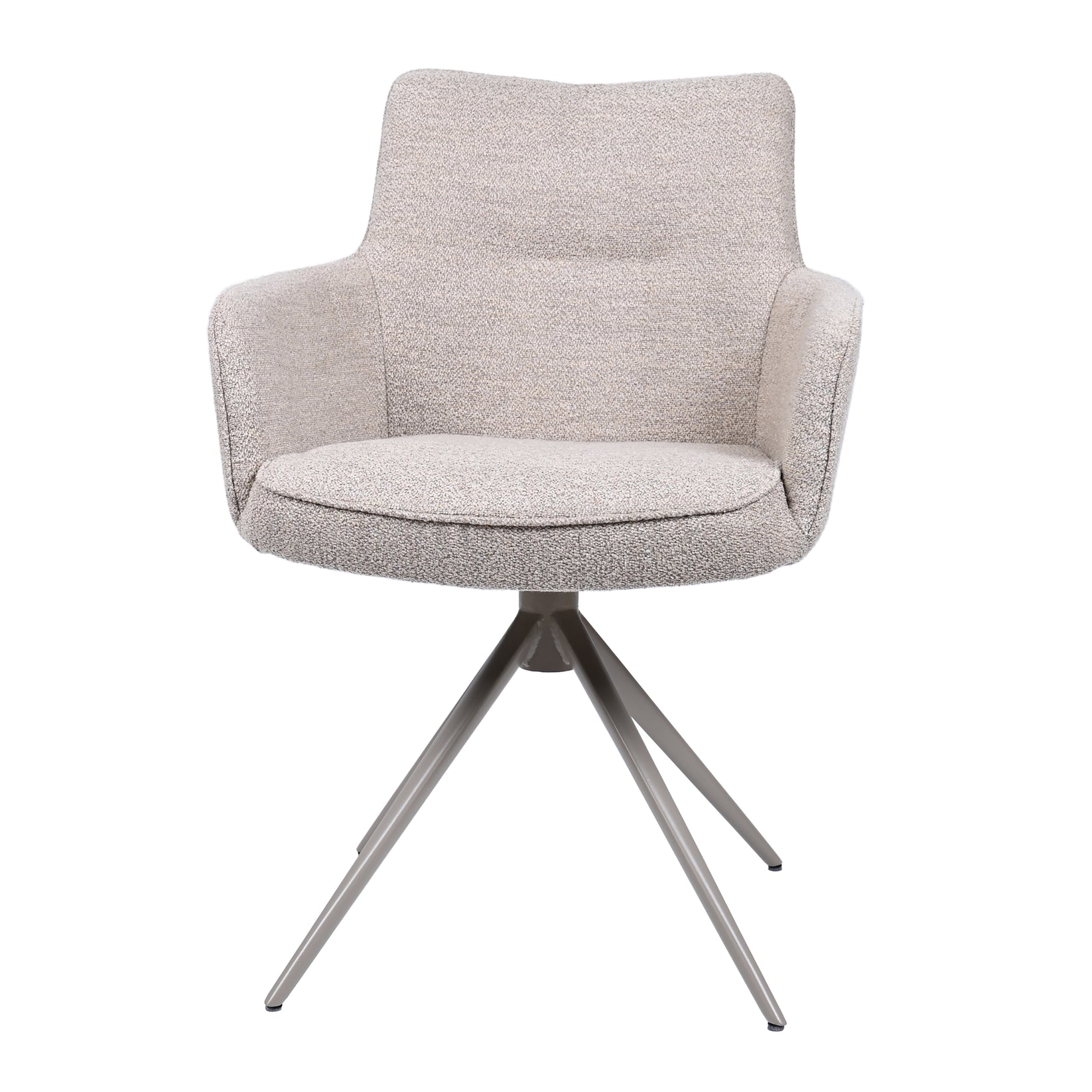 HelloChair HC10 Qube eetkamerstoel spinpoot beige Alpine Beige