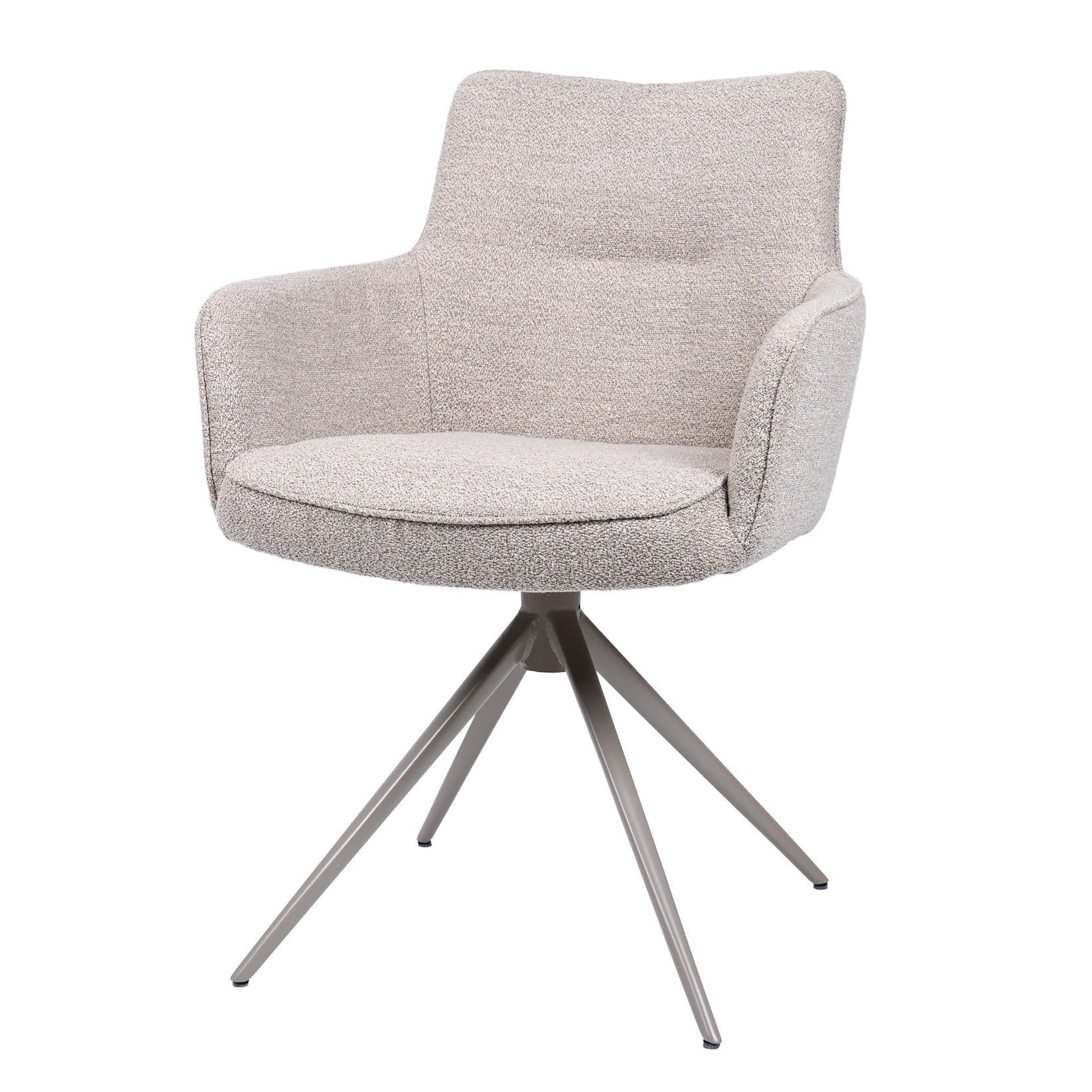 HelloChair HC10 Qube eetkamerstoel spinpoot beige Alpine Beige