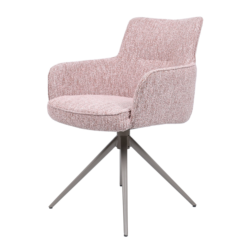HelloChair HC10 Qube eetkamerstoel spinpoot beige Lodge Blossom
