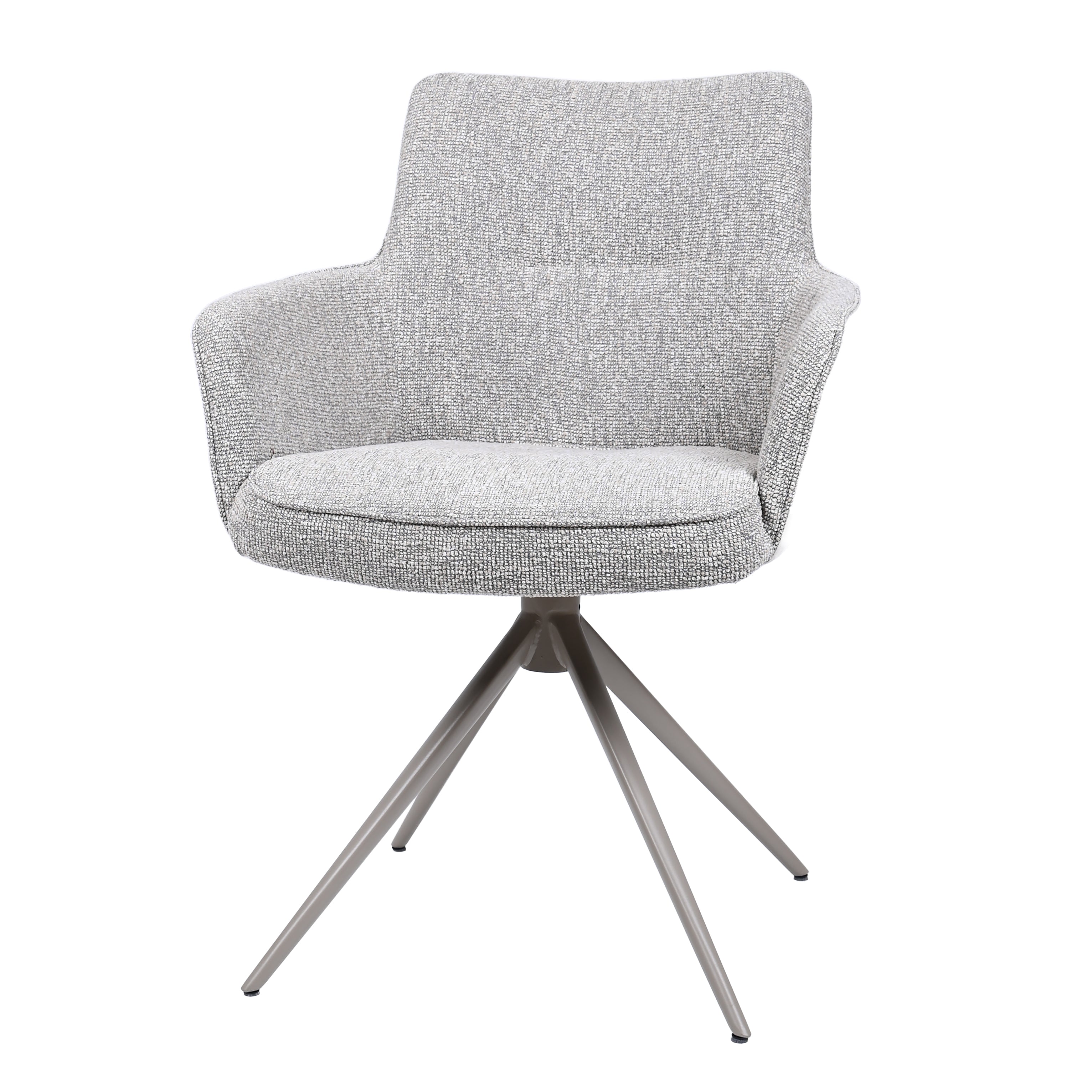 HelloChair HC10 Qube eetkamerstoel spinpoot beige Lodge Clay/Challenge
