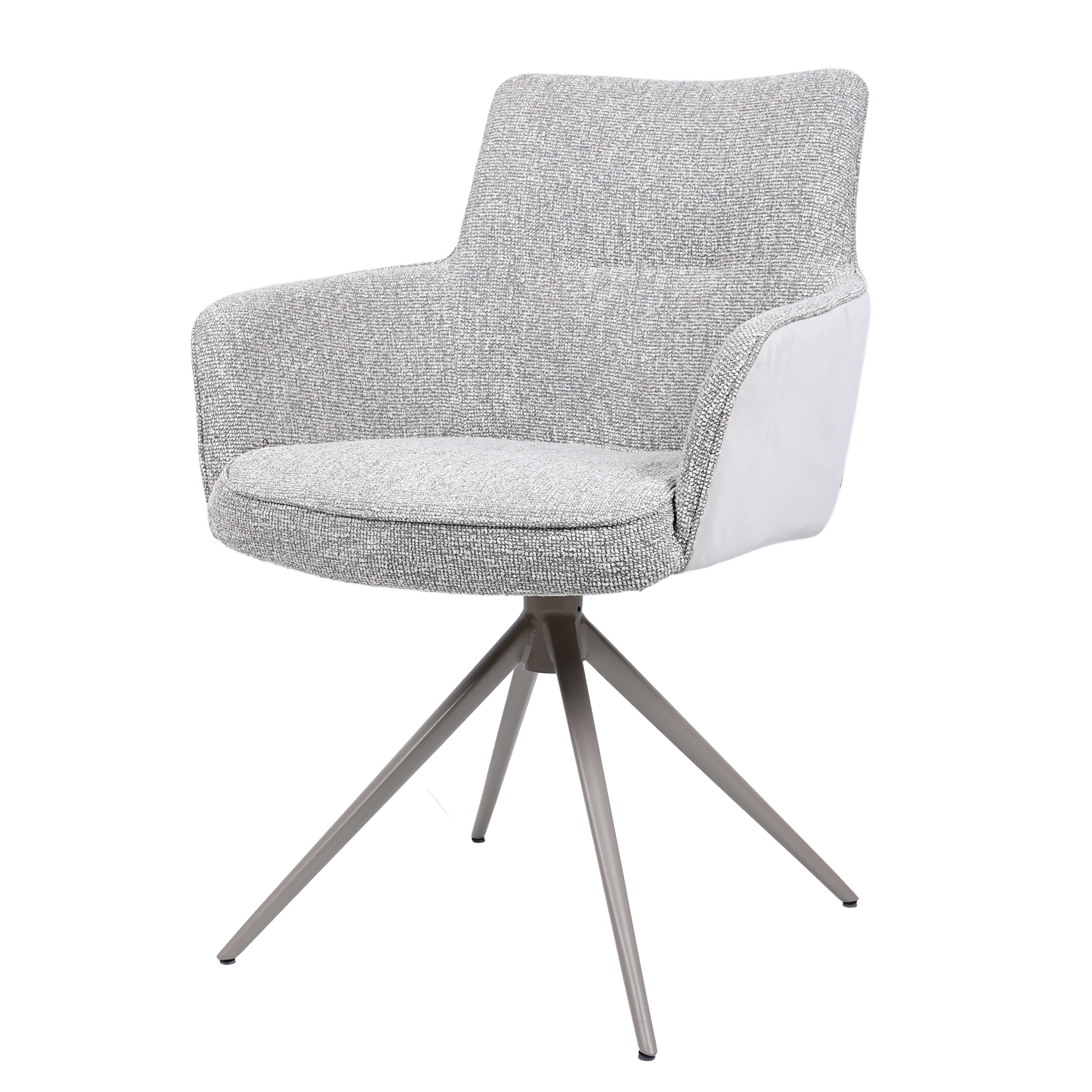 HelloChair HC10 Qube eetkamerstoel spinpoot beige Lodge Clay/Challenge