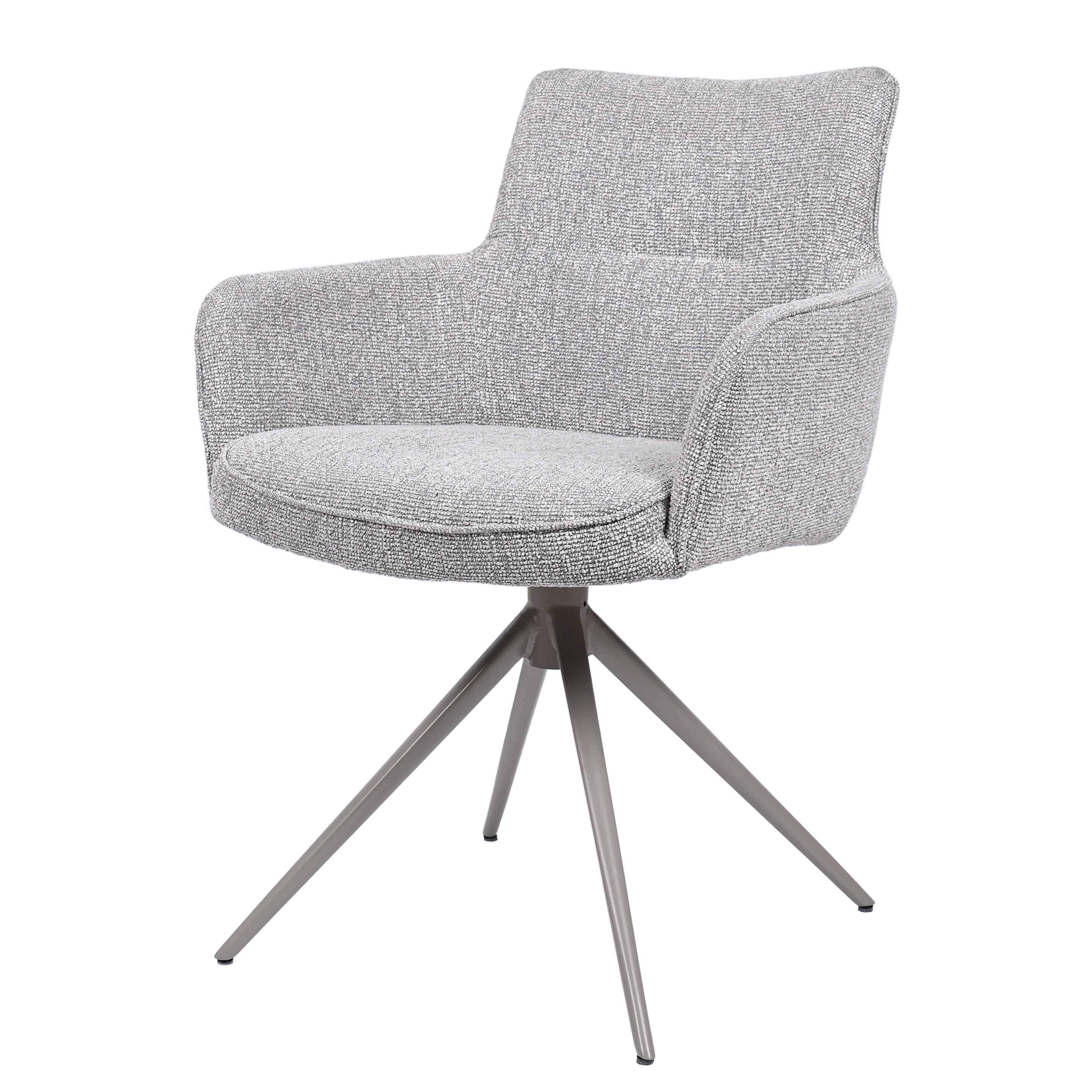 HelloChair HC10 Qube eetkamerstoel spinpoot beige Lodge Clay