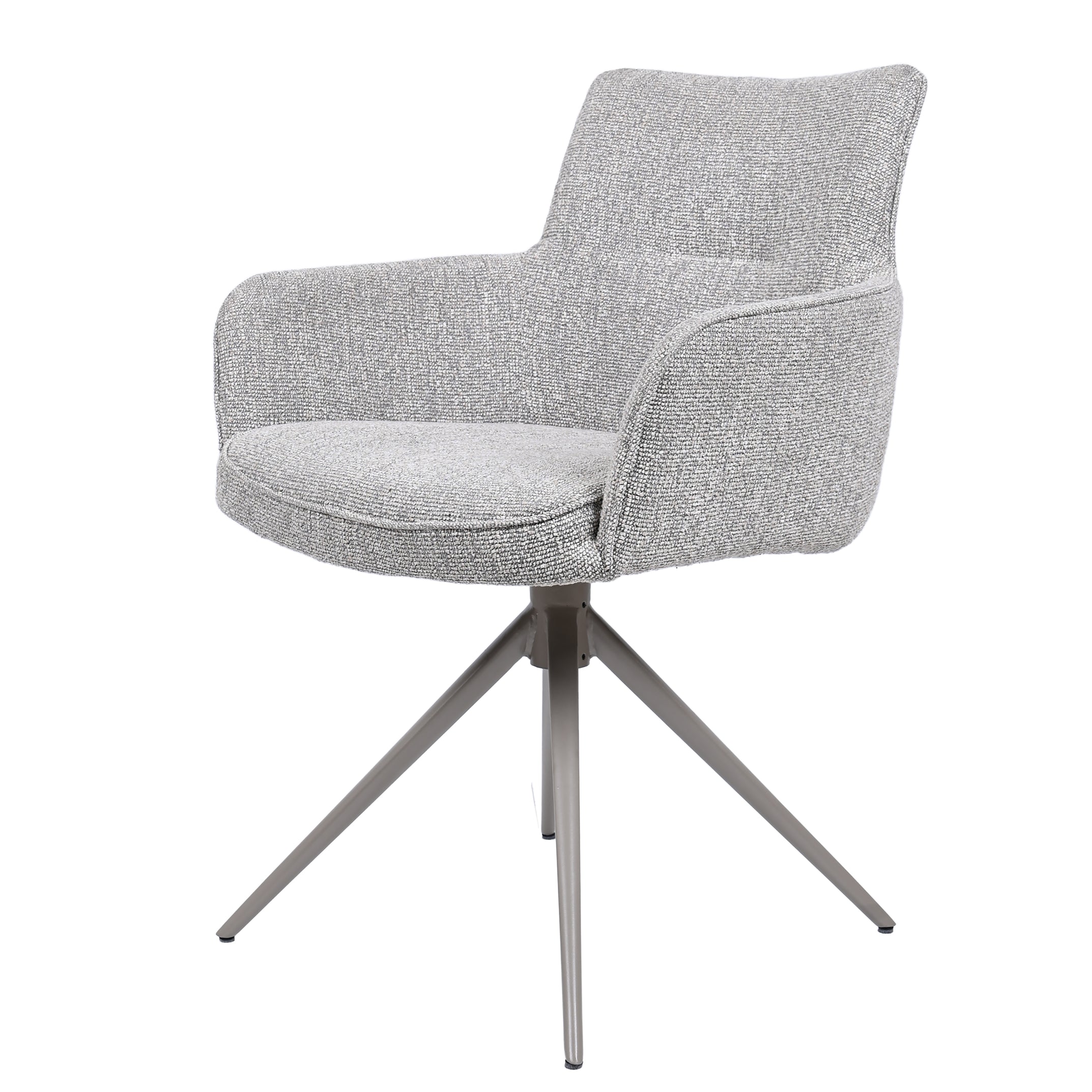 HelloChair HC10 Qube eetkamerstoel spinpoot beige Lodge Clay