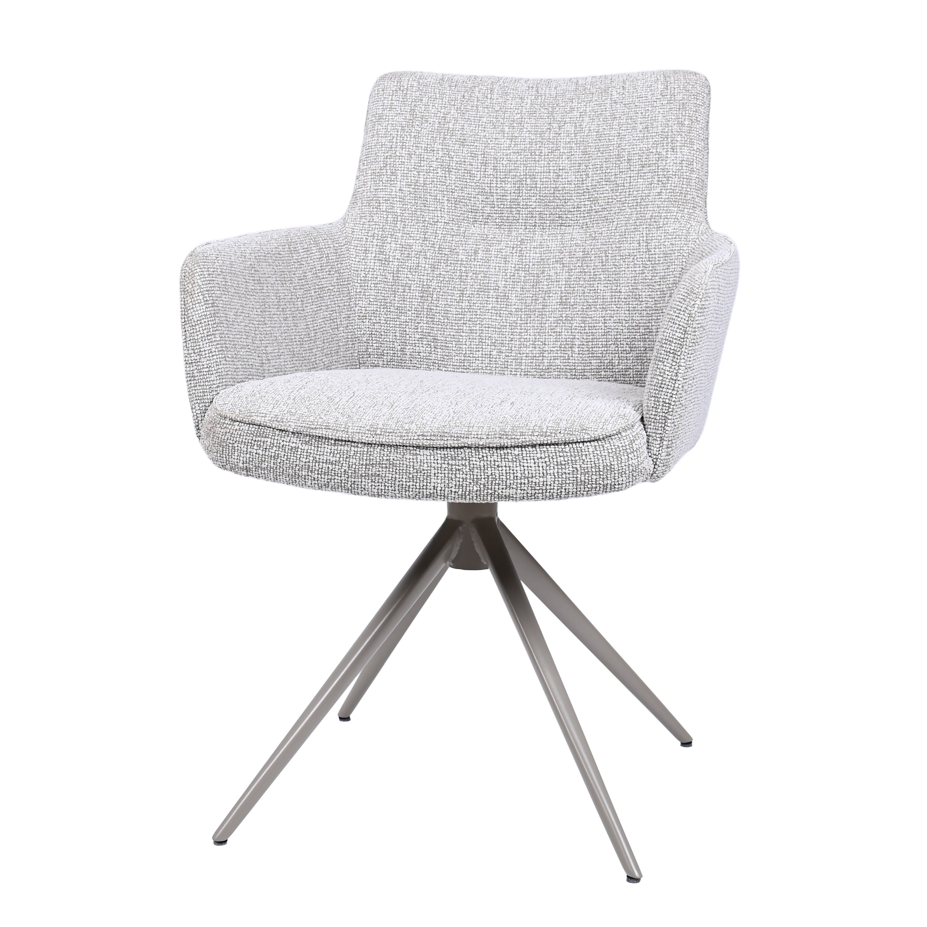 HelloChair HC10 Qube eetkamerstoel spinpoot beige Lodge Natural