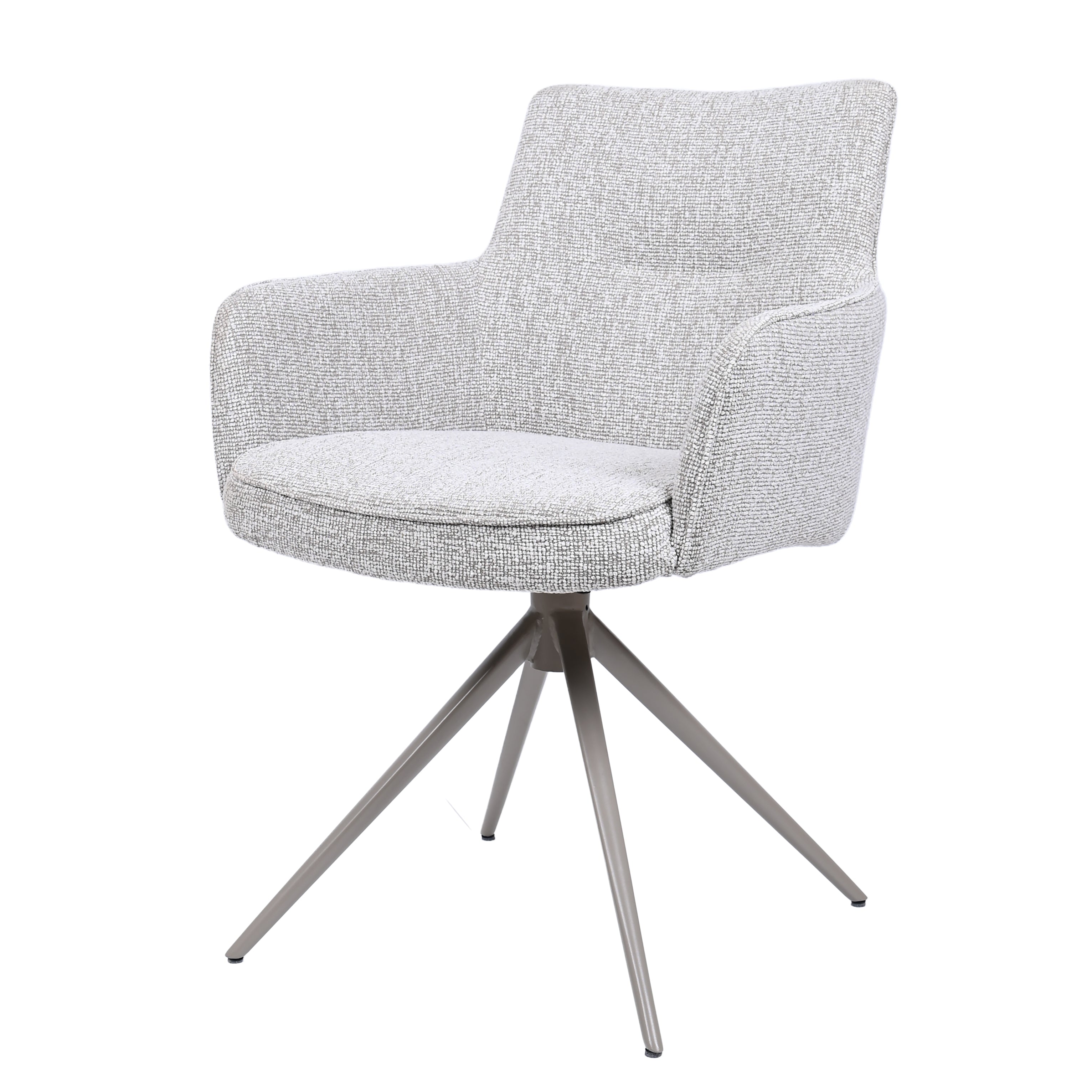 HelloChair HC10 Qube eetkamerstoel spinpoot beige Lodge Natural