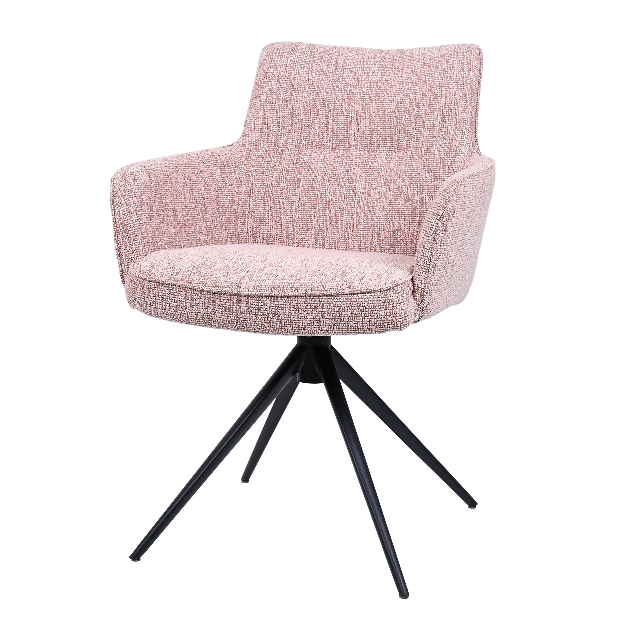HelloChair HC10 Qube eetkamerstoel spinpoot zwart Lodge Blossom