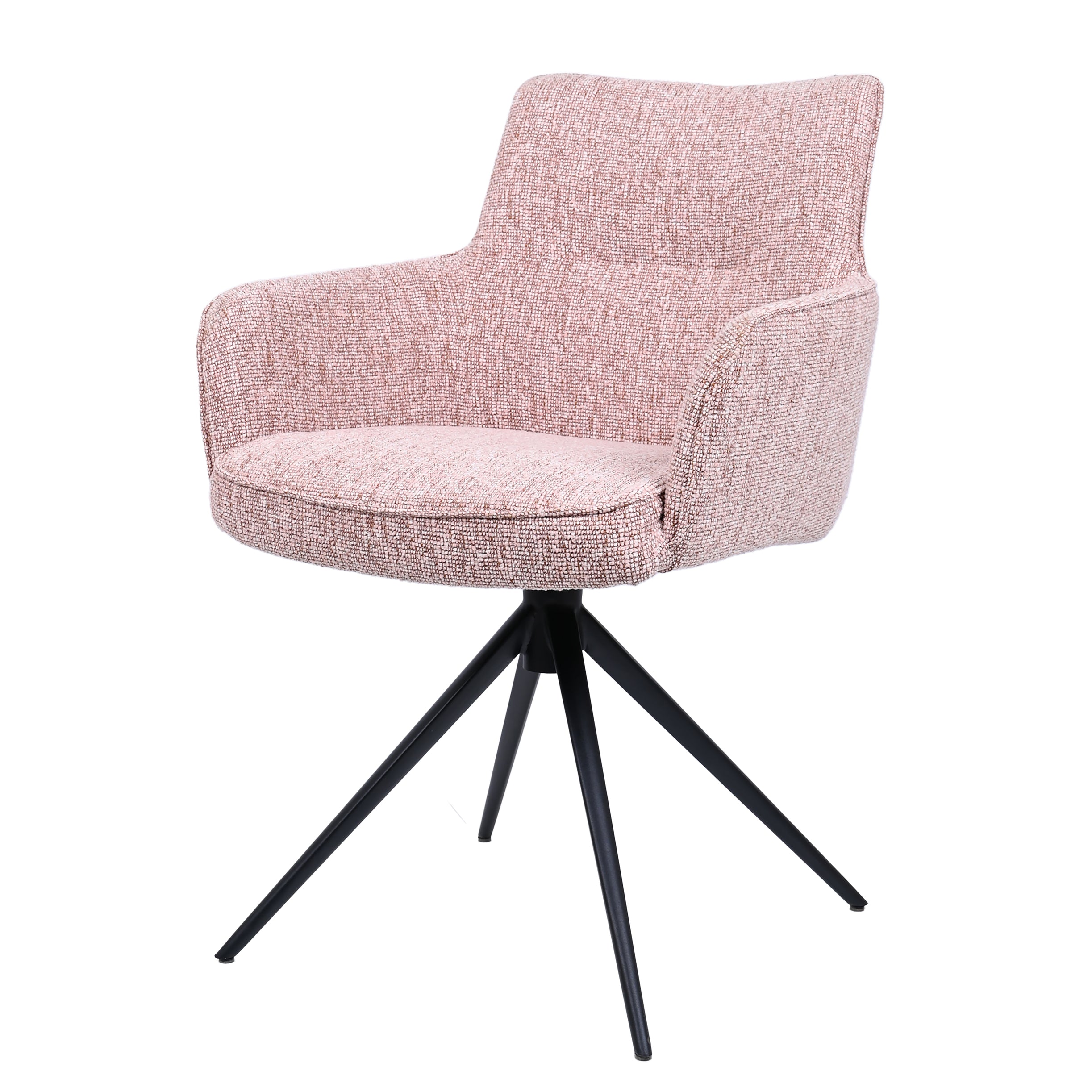 HelloChair HC10 Qube eetkamerstoel spinpoot zwart Lodge Blossom