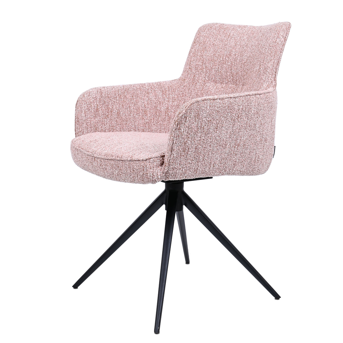 HelloChair HC10 Qube eetkamerstoel spinpoot zwart Lodge Blossom