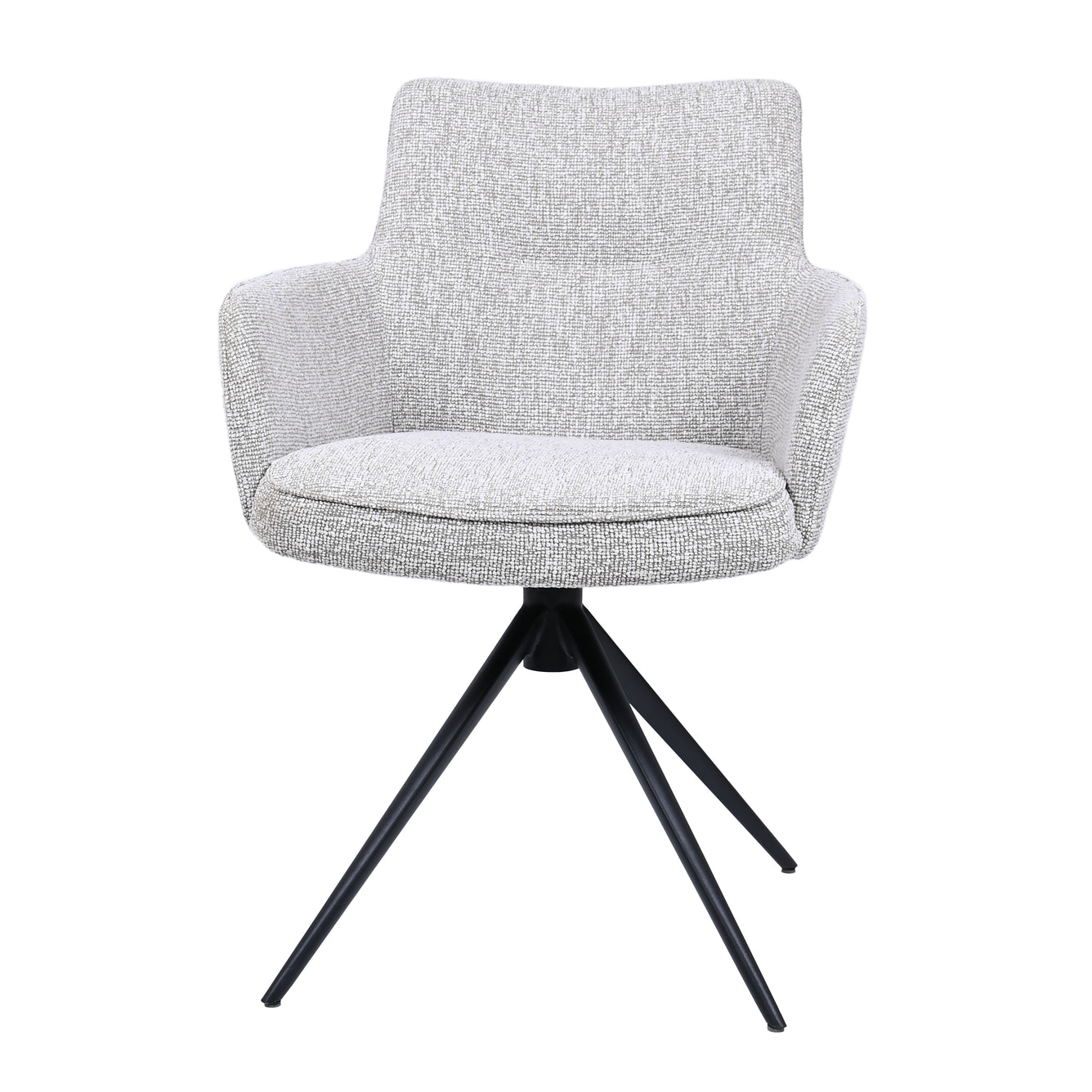 HelloChair HC10 Qube eetkamerstoel spinpoot zwart Lodge Natural