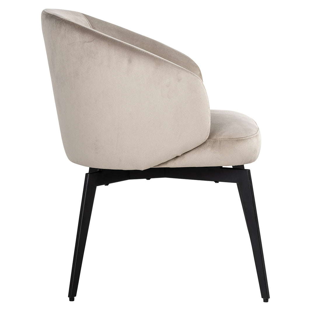 Richmond Amphara eetkamerstoel velvet Khaki – HelloChair