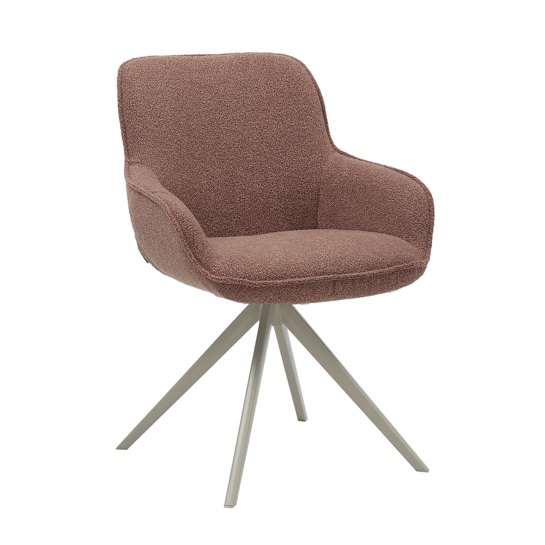 HelloChair HC04 Bloss eetkamerstoel spinpoot beige Roze