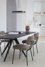 Dyyk Ted eetkamerstoel Portofino Multigrey Black – HelloChair