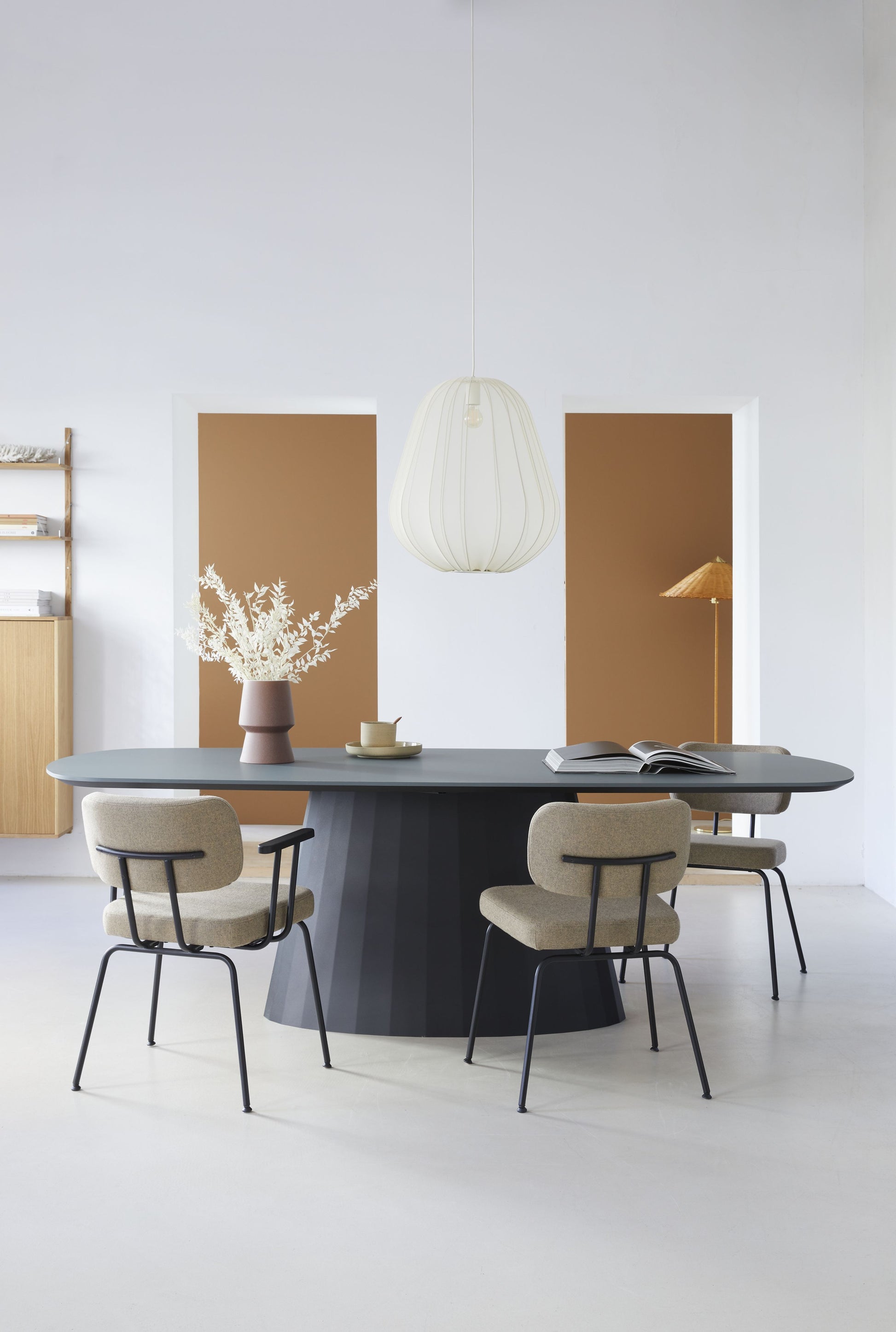 Dyyk Ted eetkamerstoel Portofino Multigrey Black – HelloChair