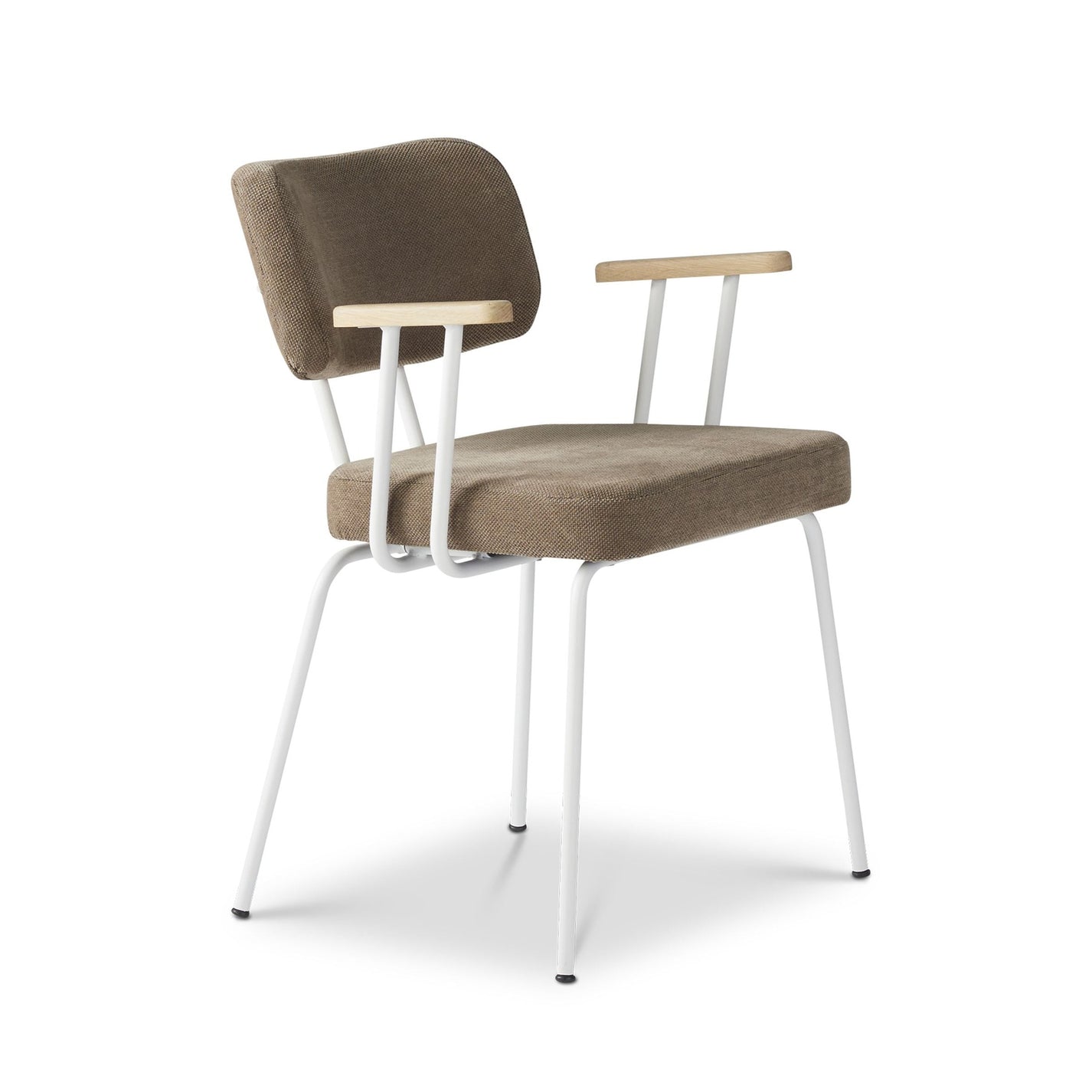 Dyyk Ted eetkamerstoel arm Portofino Brown Groove White – HelloChair