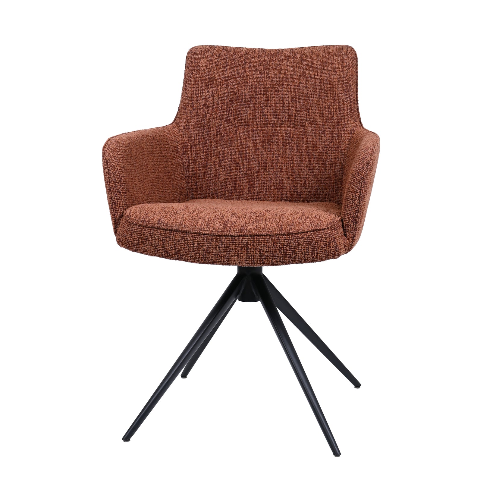 HelloChair HC10 Qube eetkamerstoel spinpoot zwart Lodge Hazel