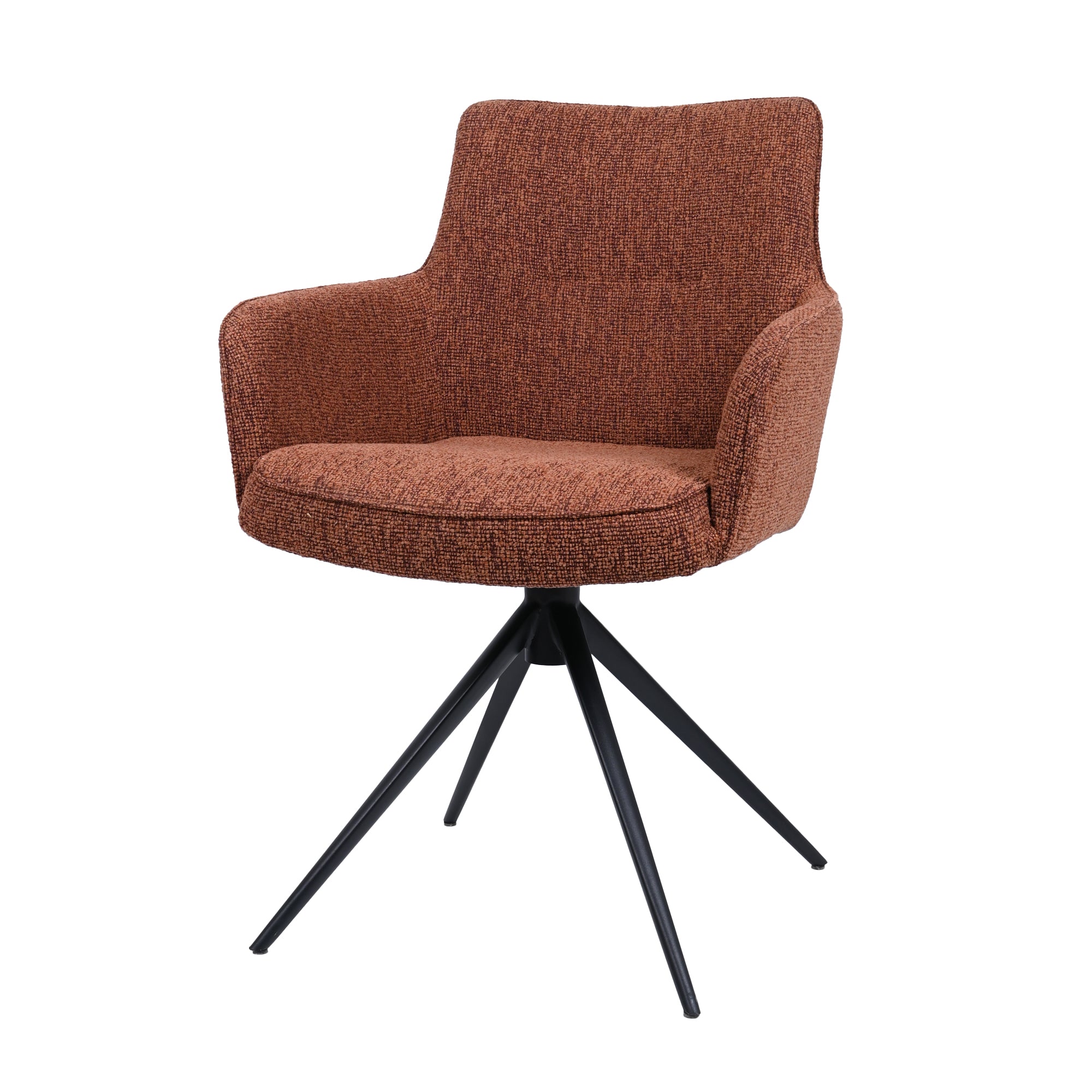 HelloChair HC10 Qube eetkamerstoel spinpoot zwart Lodge Hazel