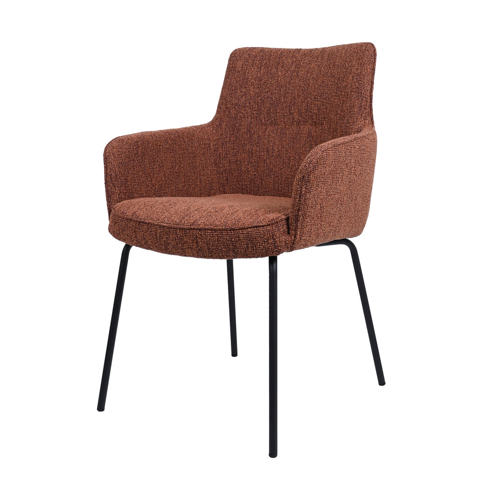 HelloChair HC10 Qube eetkamerstoel vierpoot zwart Lodge Hazel