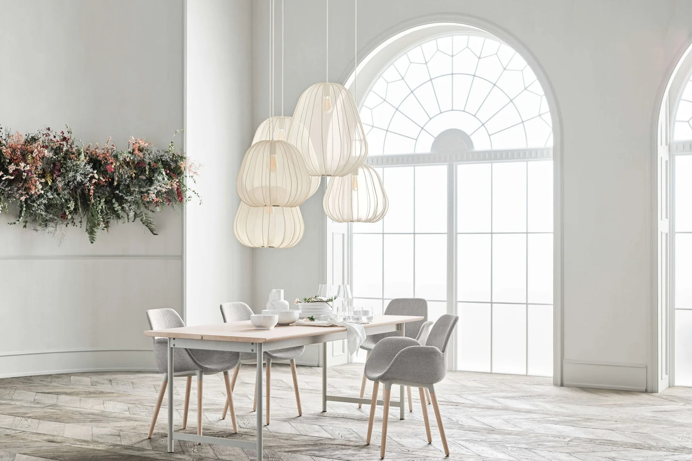 Bolia Seed eetkamerstoel met armleuning hout London Grey Brown – HelloChair