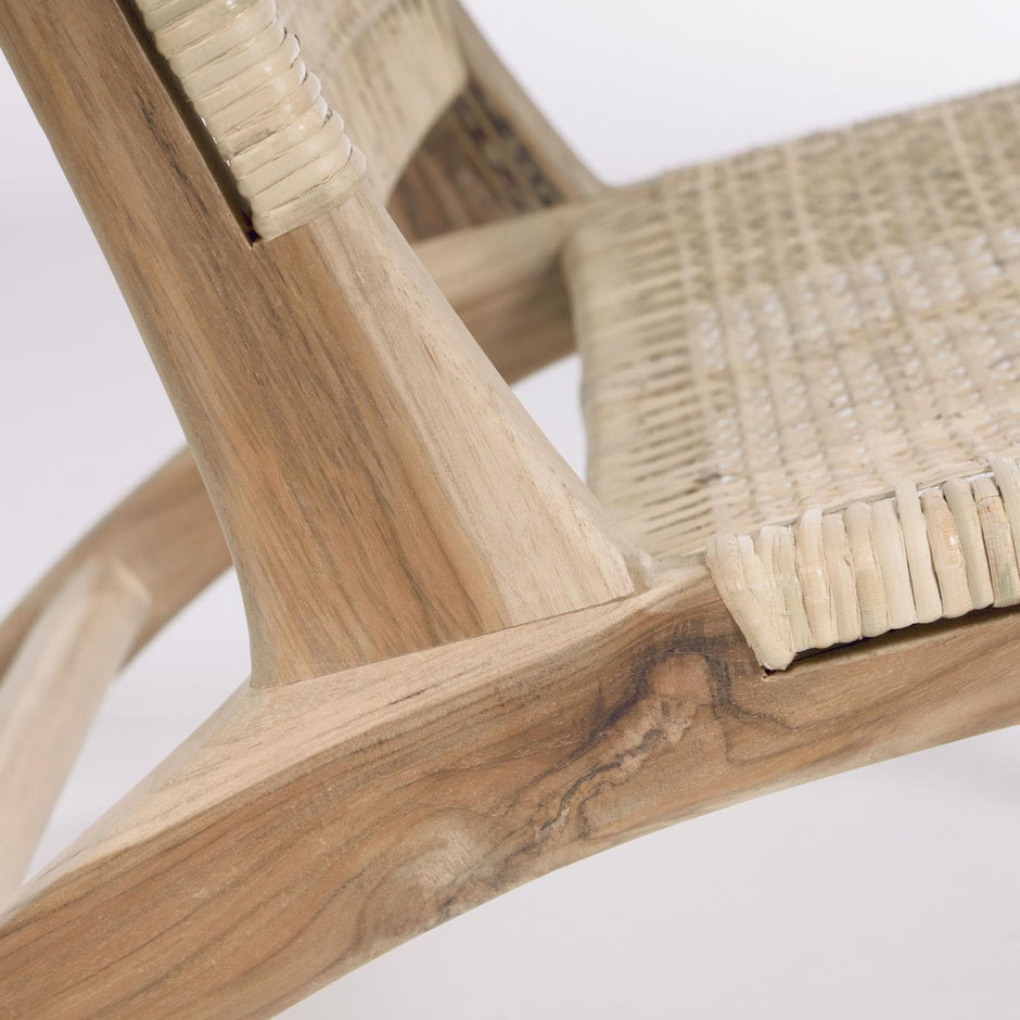 Kave Home Beida loungestoel teak – HelloChair