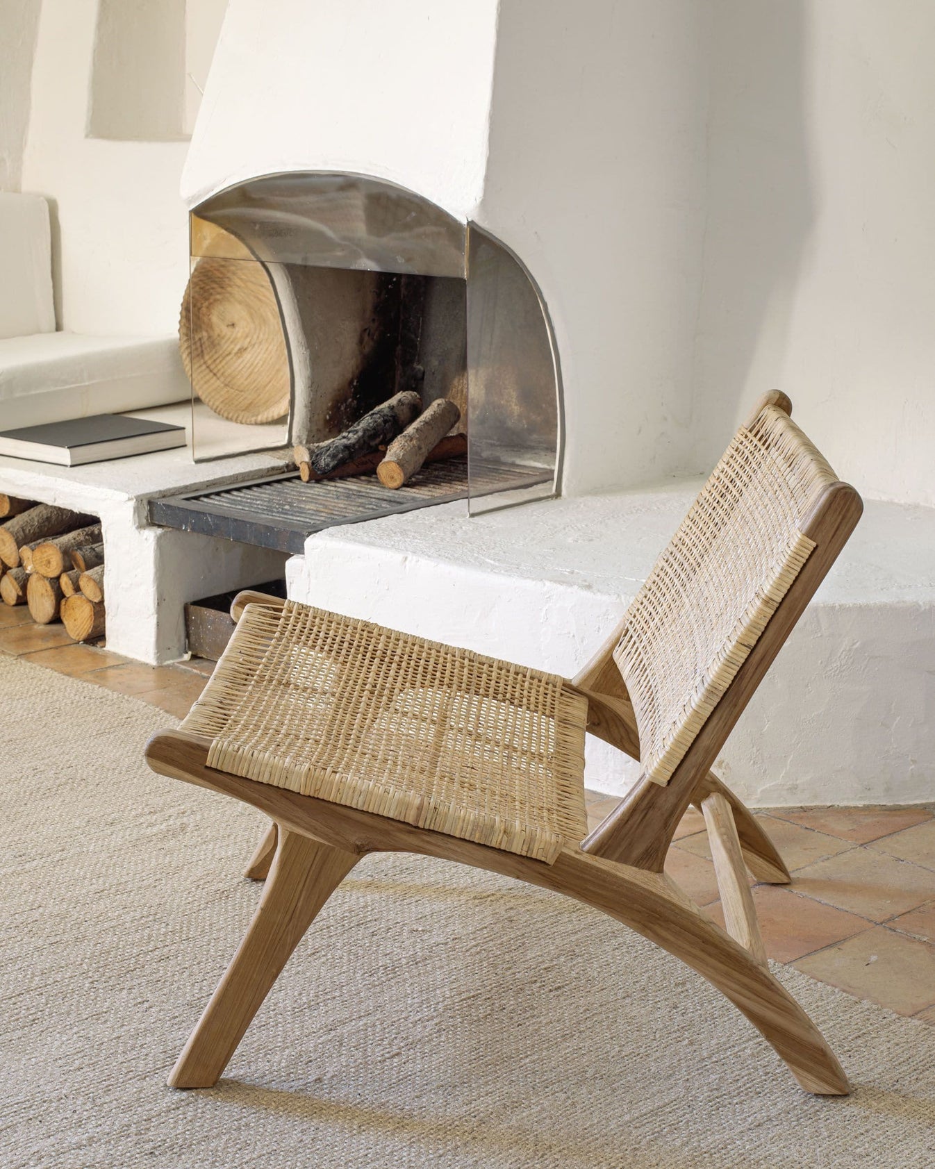 Kave Home Beida loungestoel teak – HelloChair