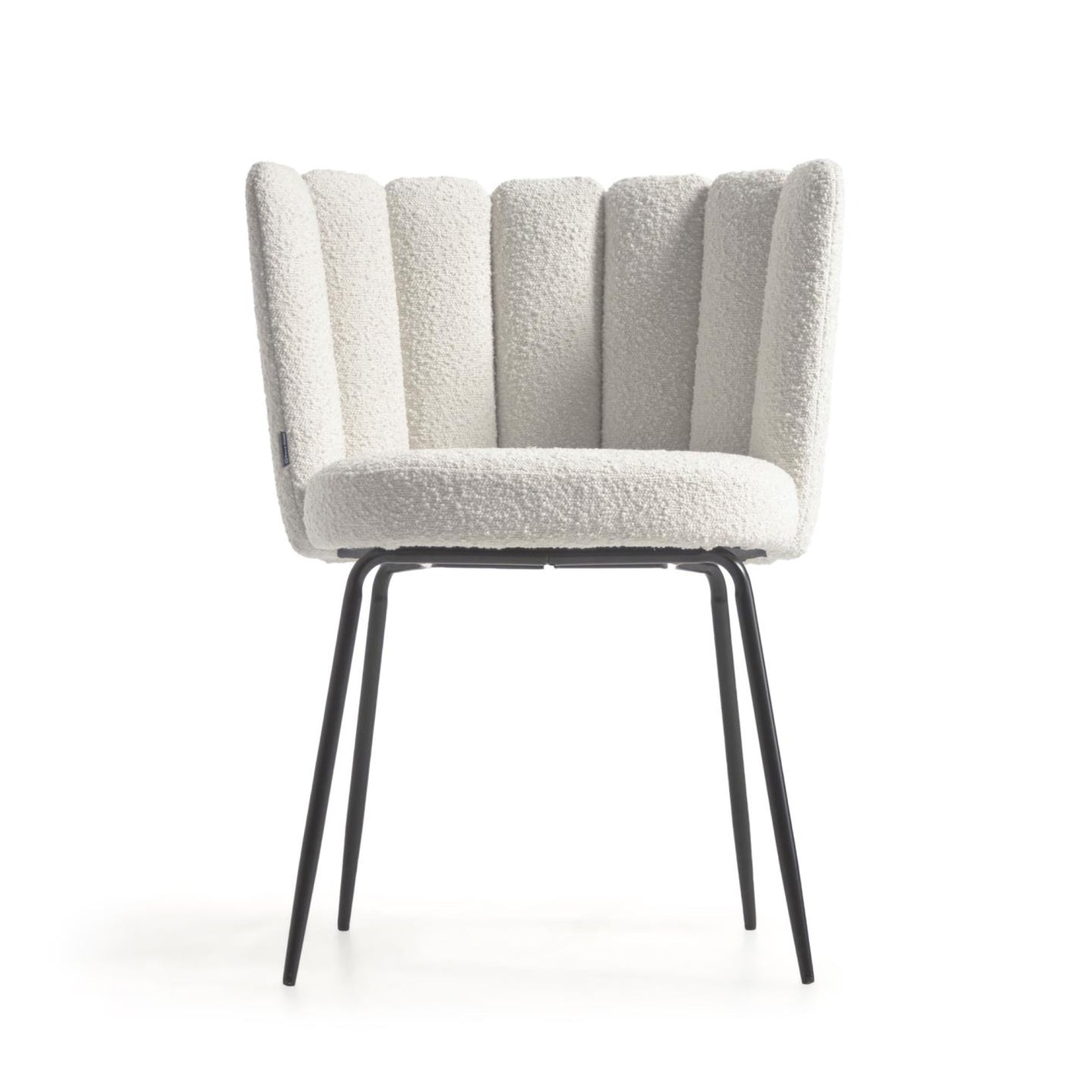 Kave Home Aniela eetkamerstoel fleece Wit – HelloChair