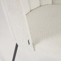 Kave Home Aniela eetkamerstoel wit fleece – HelloChair