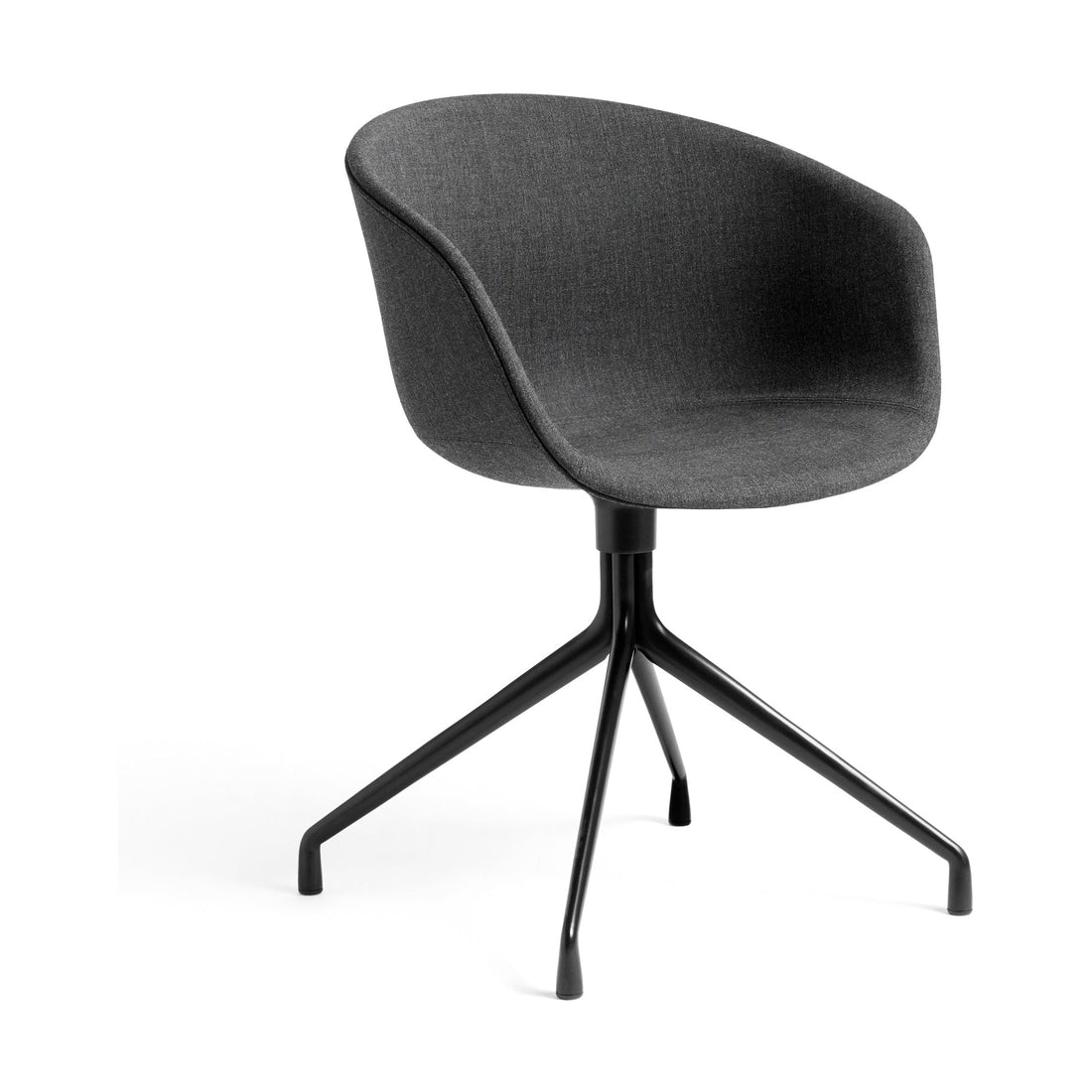 HAY About a Chair AAC 21 eetkamerstoel black swivel gestoffeerd Remix ...