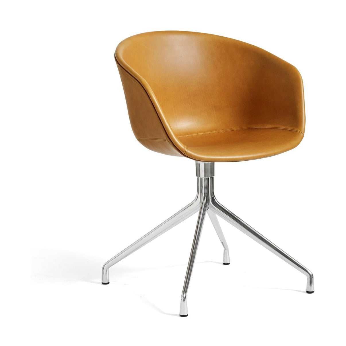 HAY About a Chair AAC 21 eetkamerstoel aluminium swivel leer Sense Cog ...