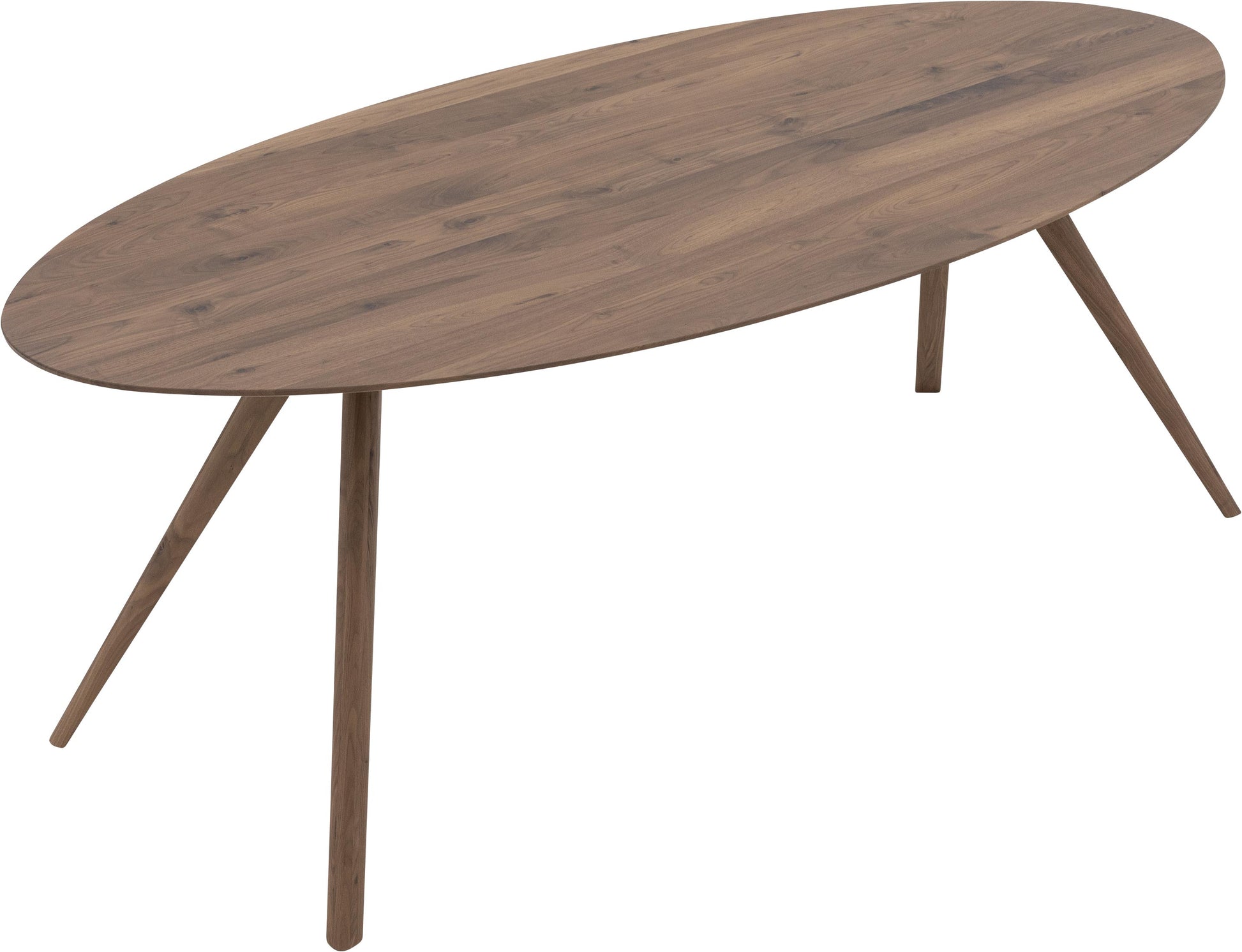 HelloTable Novum 30 eettafel Ovaal 180x90 cm noten mat – HelloChair